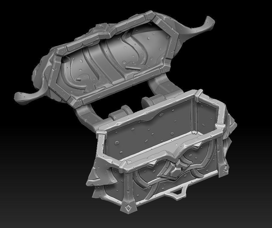 Mountain chest 3d print 3D model 3D printable | CGTrader