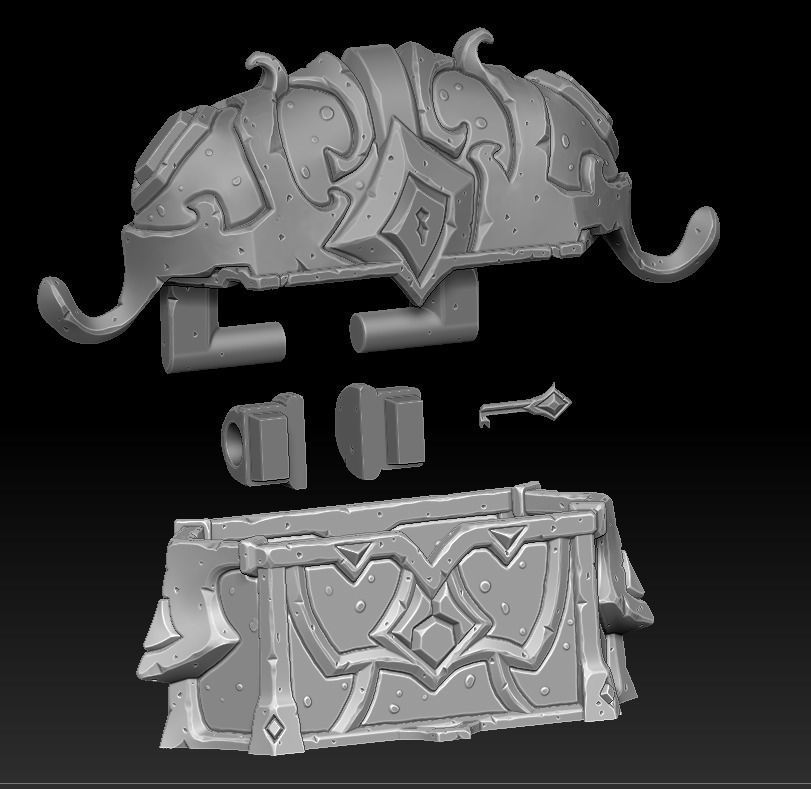 Mountain chest 3d print 3D model 3D printable | CGTrader