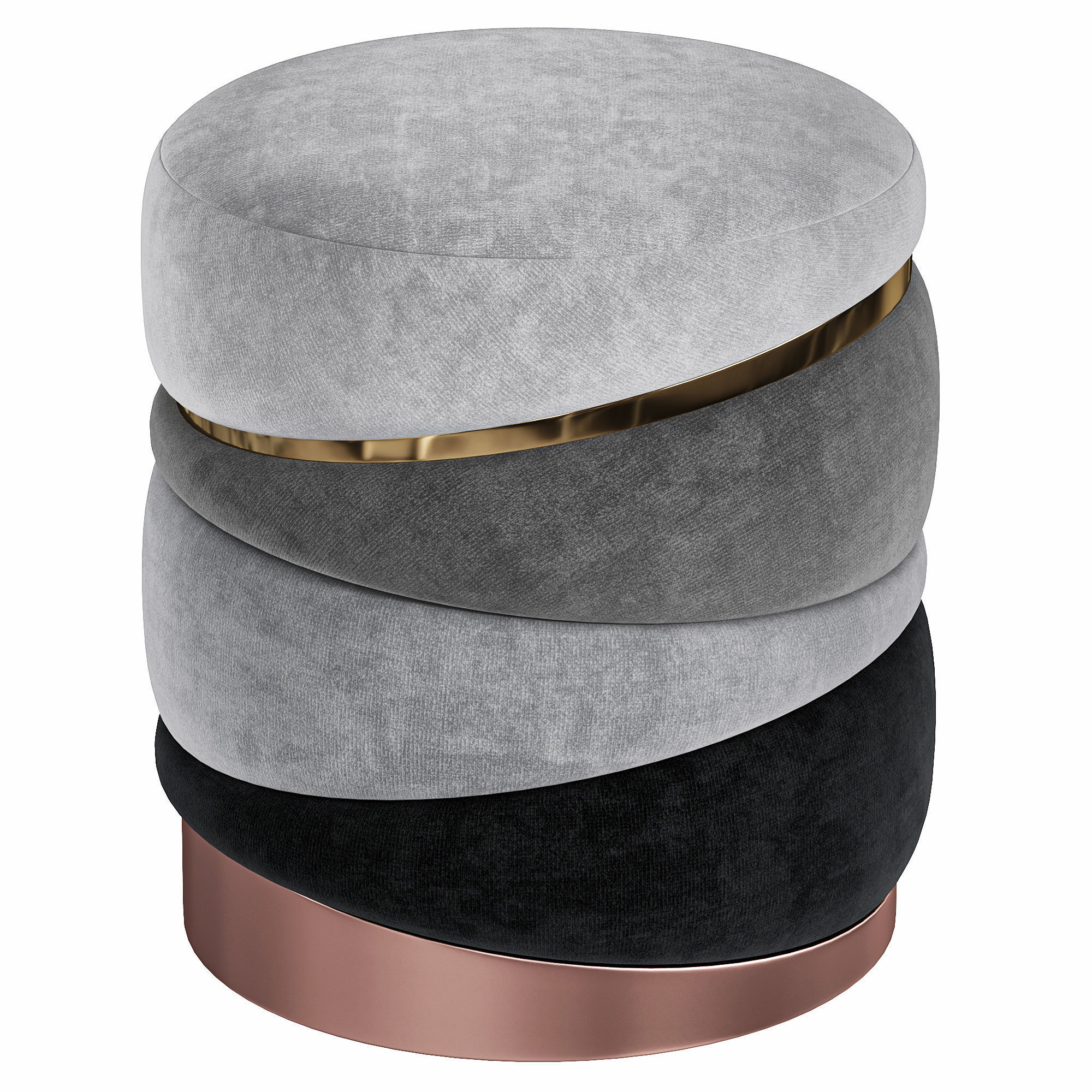 Obsidian Stool By Luxdeco Collection 3D model | CGTrader