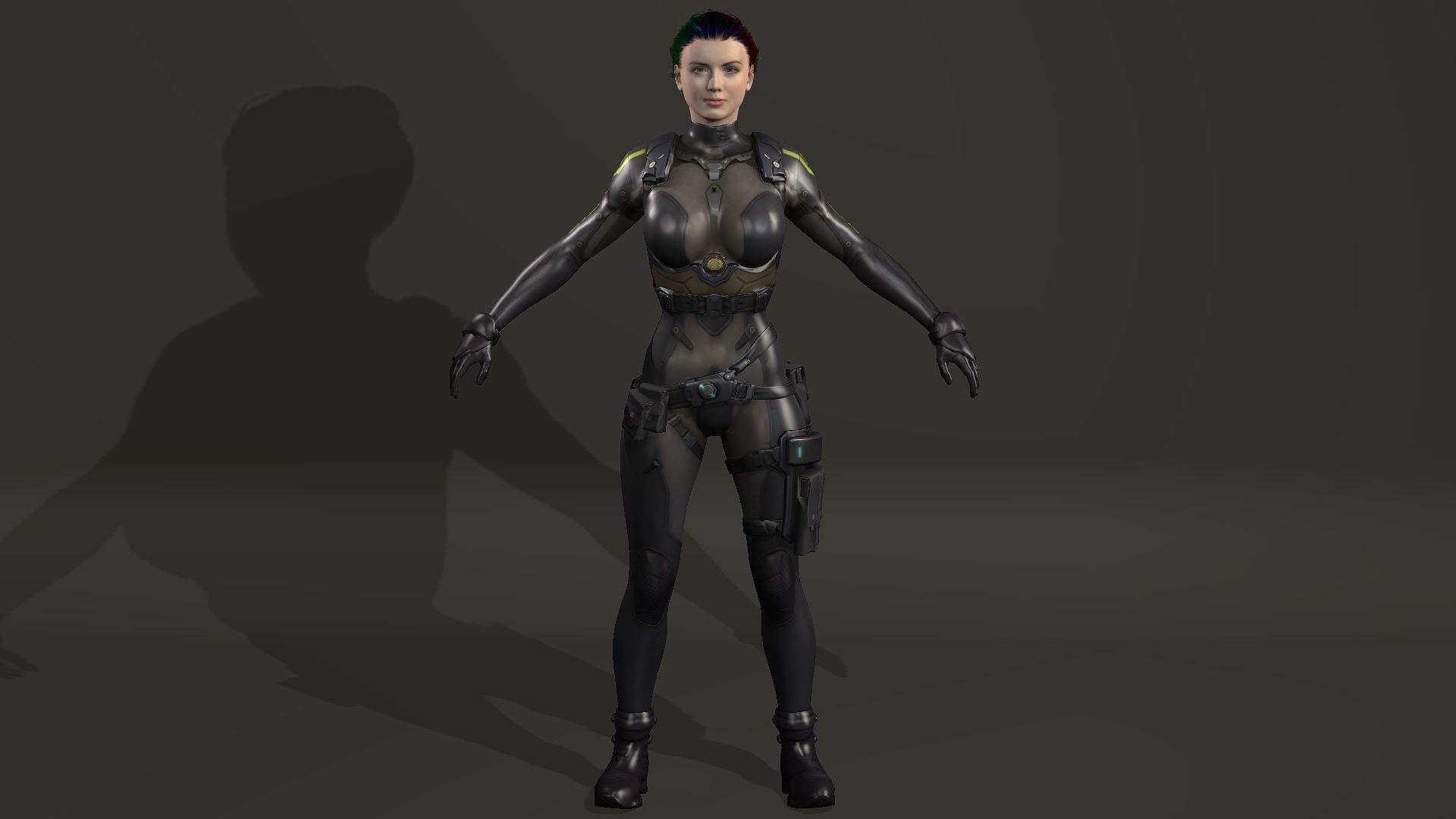 3D model Yuki female samurai VR / AR / low-poly | CGTrader