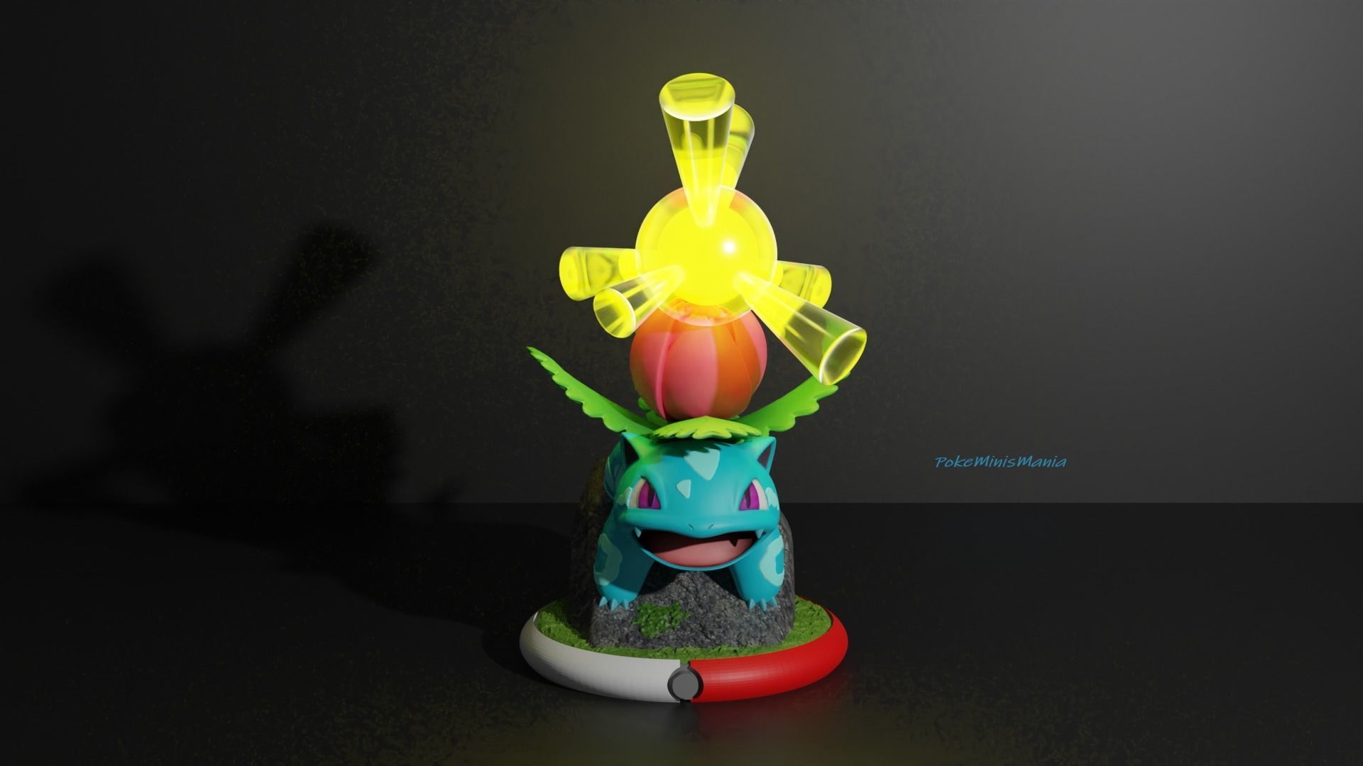 Clone Bulbasaur Ivysaur and Venusaur 3D print model 3D model 3D ...