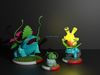 Clone Bulbasaur Ivysaur and Venusaur 3D print model 3D model 3D ...