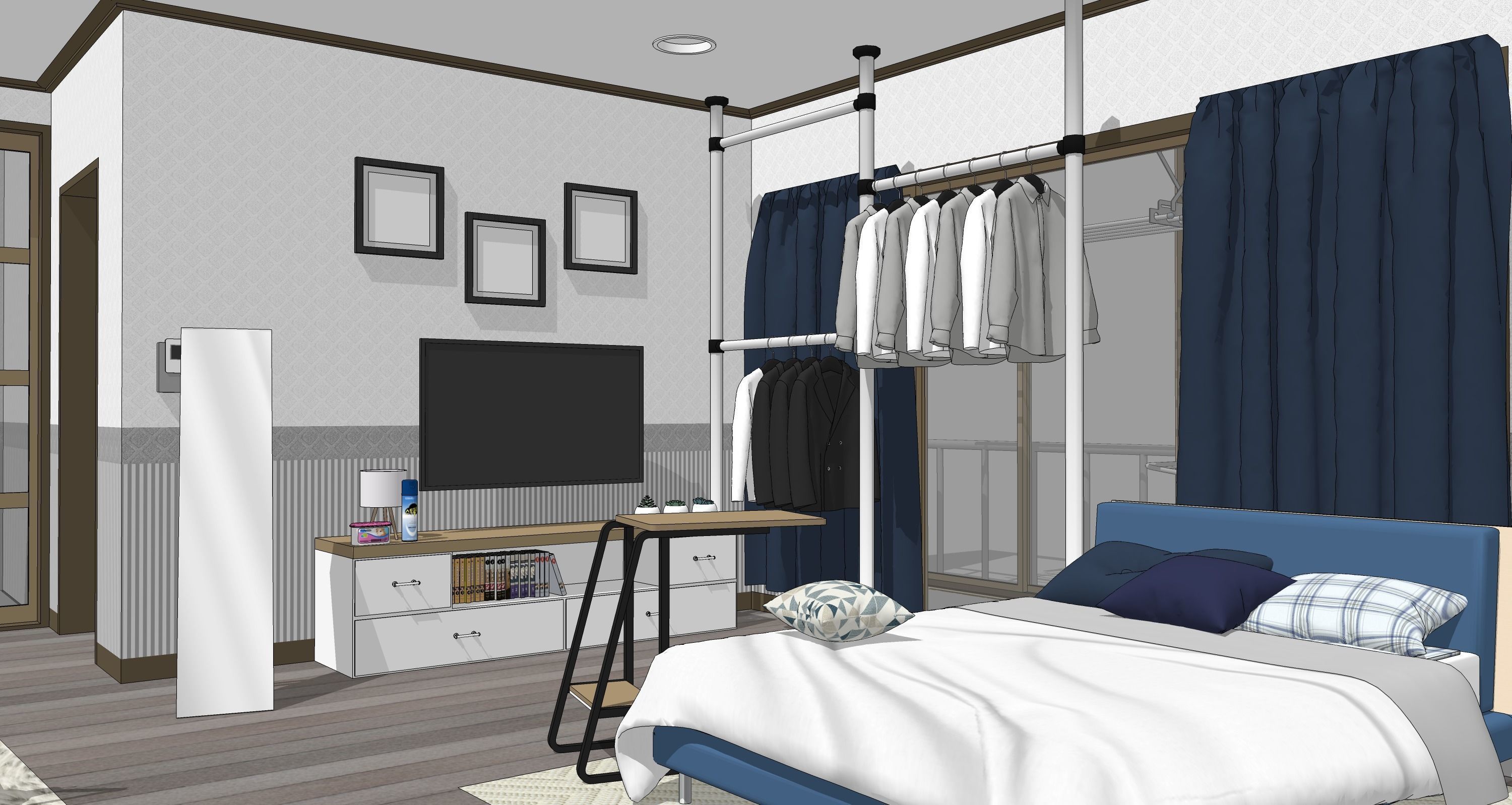 Officetel Studio 3D model | CGTrader