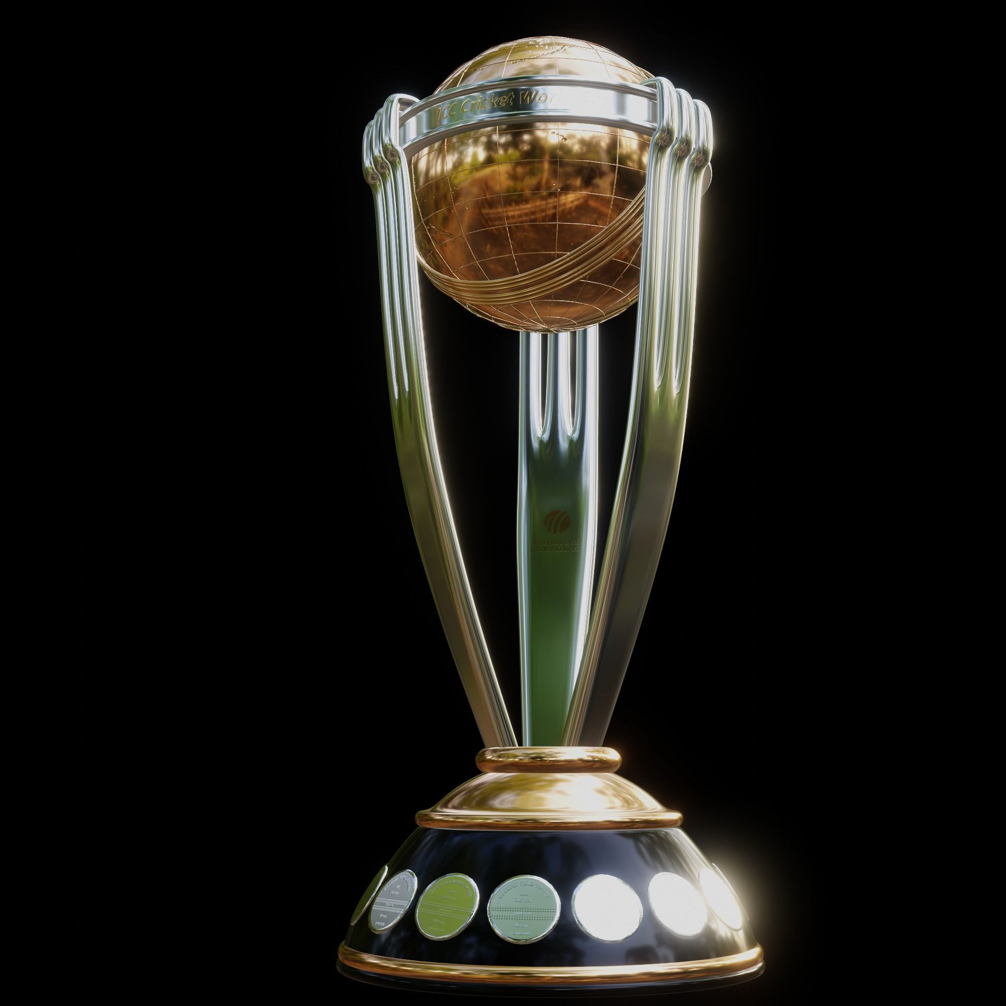 ICC Cricket World Cup Trophy 3D model | CGTrader