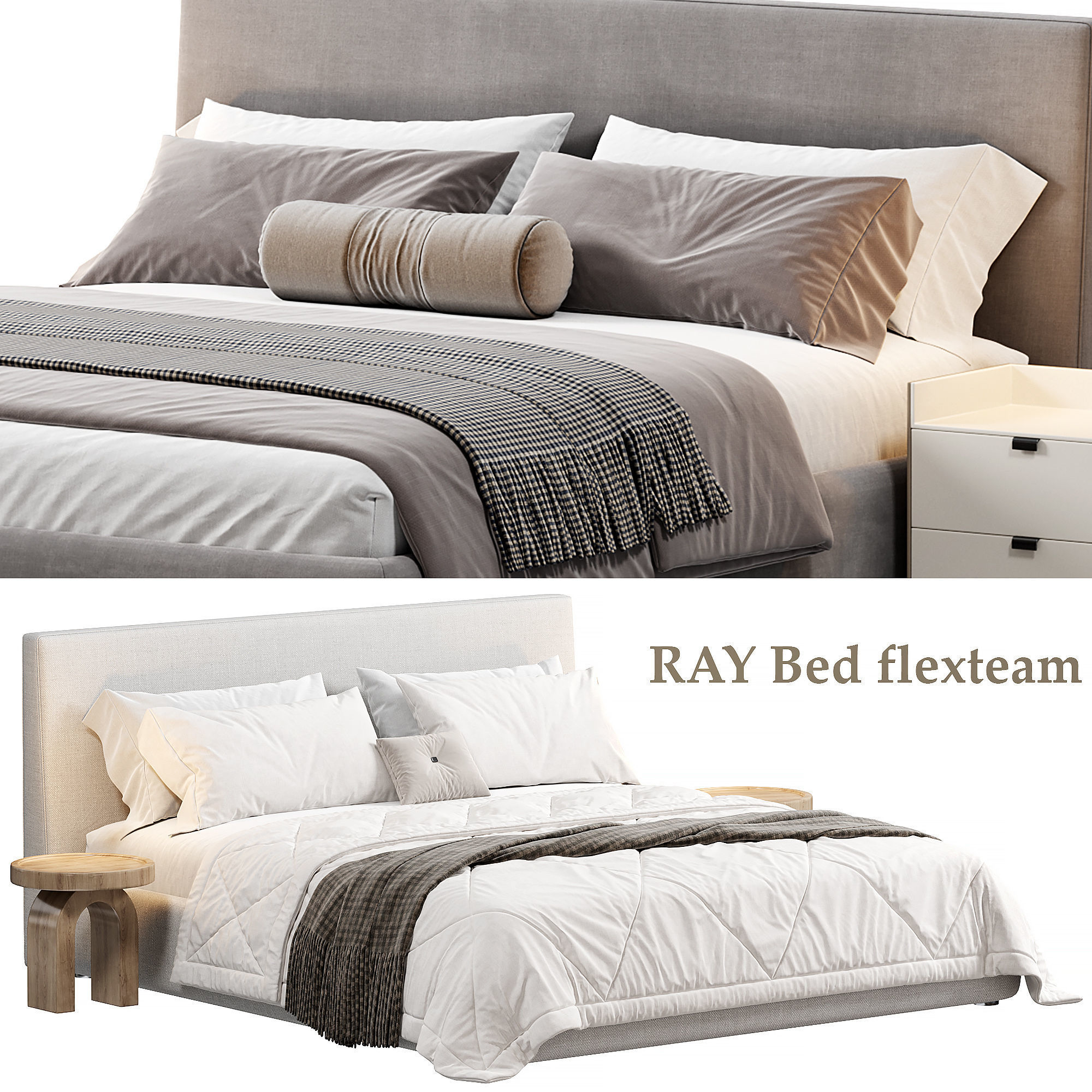 RAY Bed flexteam 3D model | CGTrader