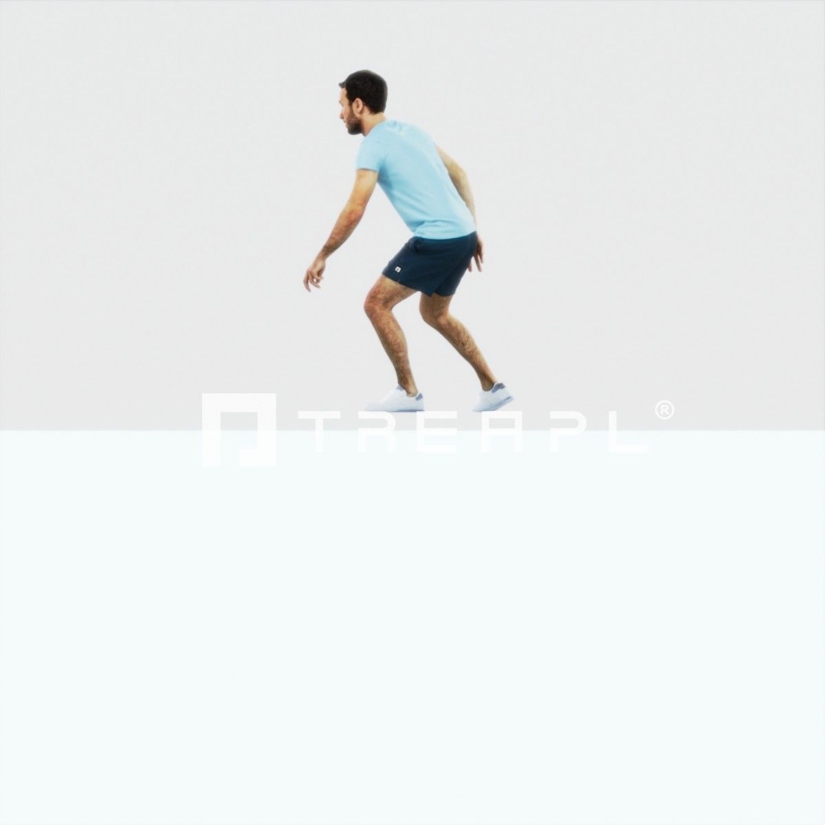 3D model Flow 09H Football Changing Direction Sports Man VR / AR / low ...