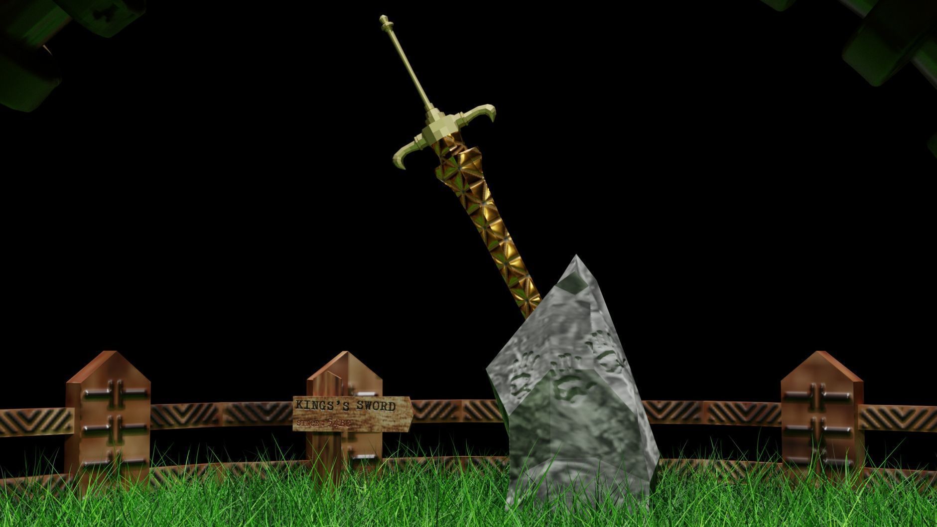 King Graveyard and Sword free VR / AR / low-poly 3D model | CGTrader