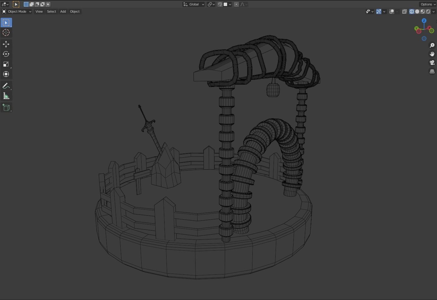 King Graveyard and Sword free VR / AR / low-poly 3D model | CGTrader