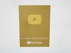 Youtube 1 Million Subscribers Award Youtube Golden Play Button 3D model ...