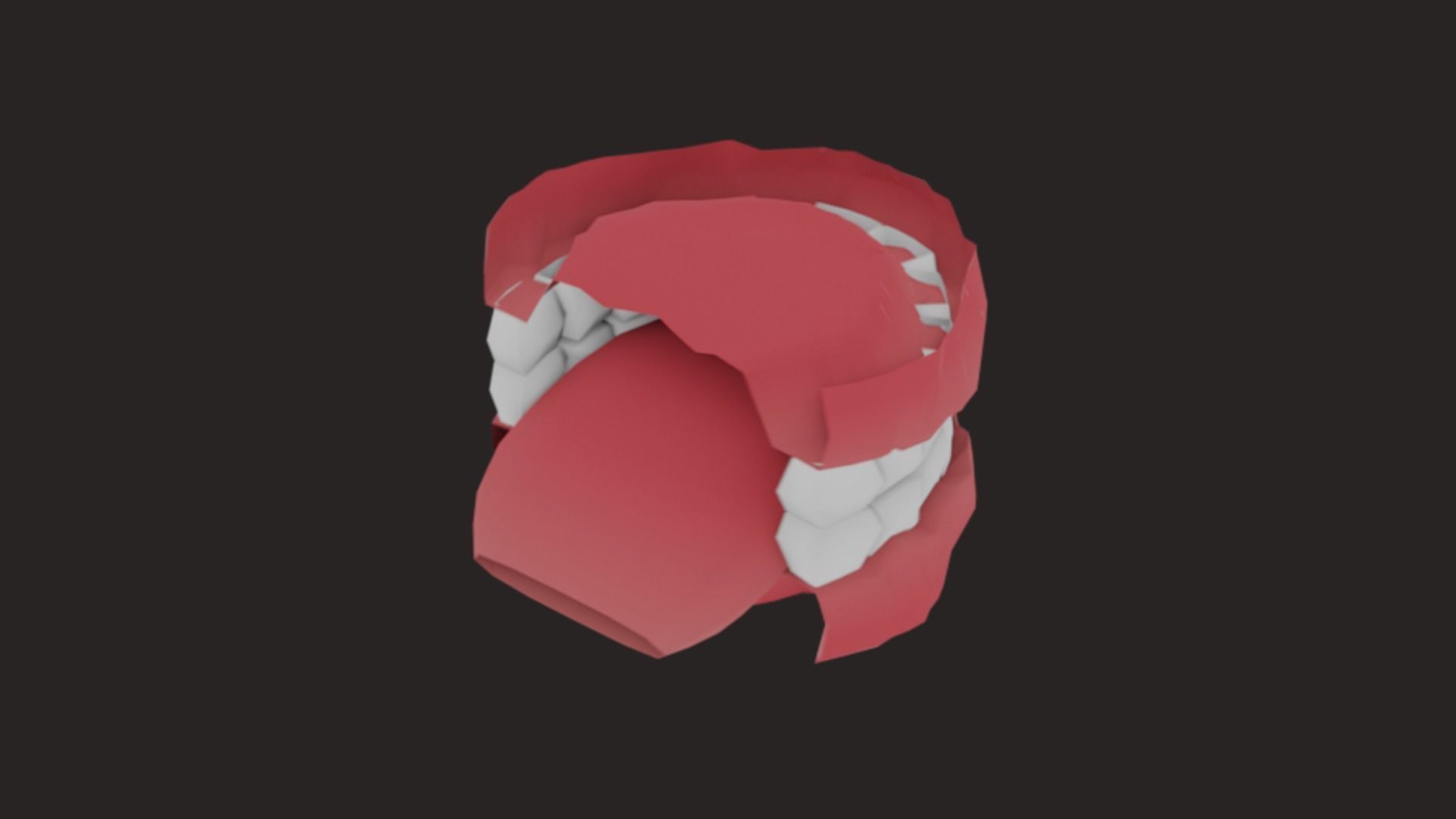 3D model Low Poly Stylized Human Mouth VR / AR / low-poly | CGTrader