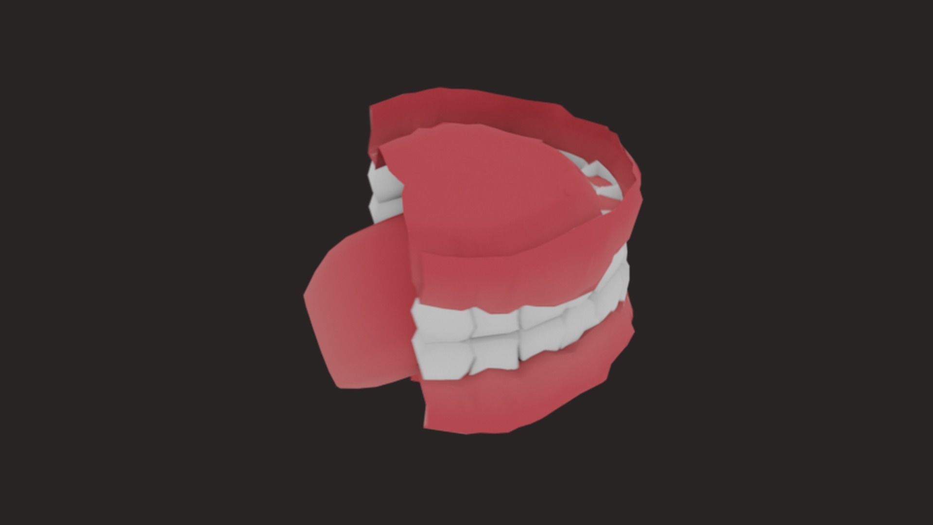 3D model Low Poly Stylized Human Mouth VR / AR / low-poly | CGTrader