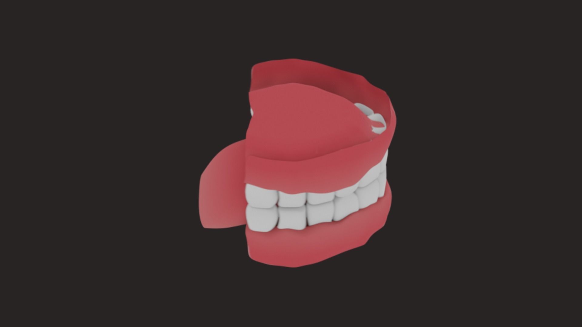 3D model Low Poly Stylized Human Mouth VR / AR / low-poly | CGTrader