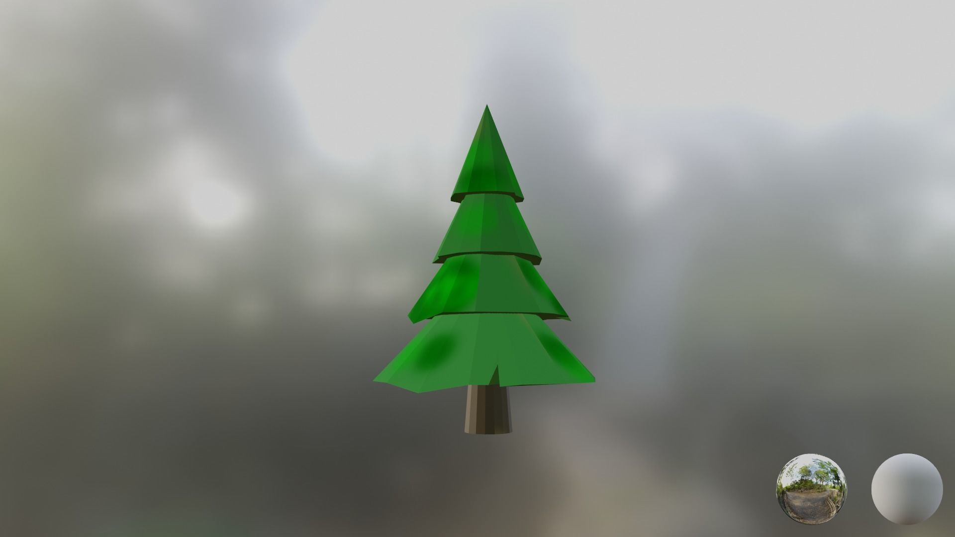 Low Poly Pine Tree free 3D model | CGTrader