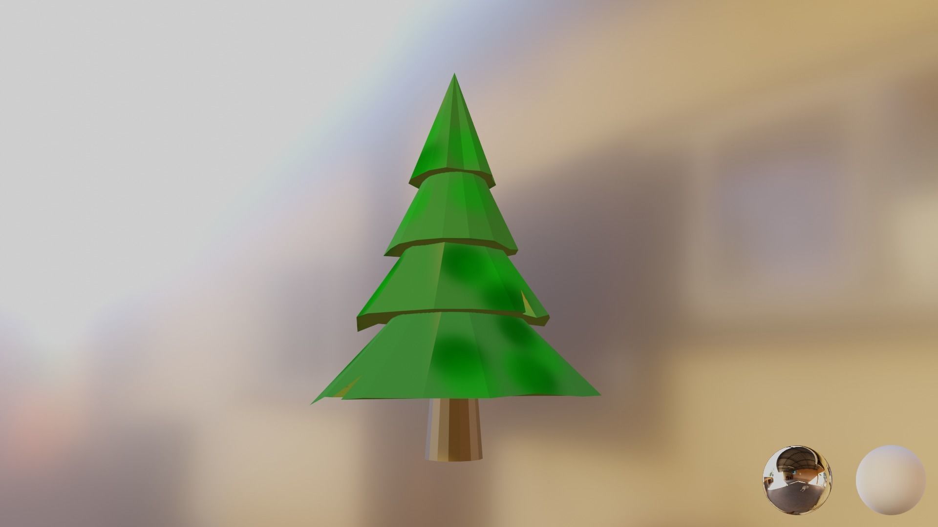 Low Poly Pine Tree free 3D model | CGTrader