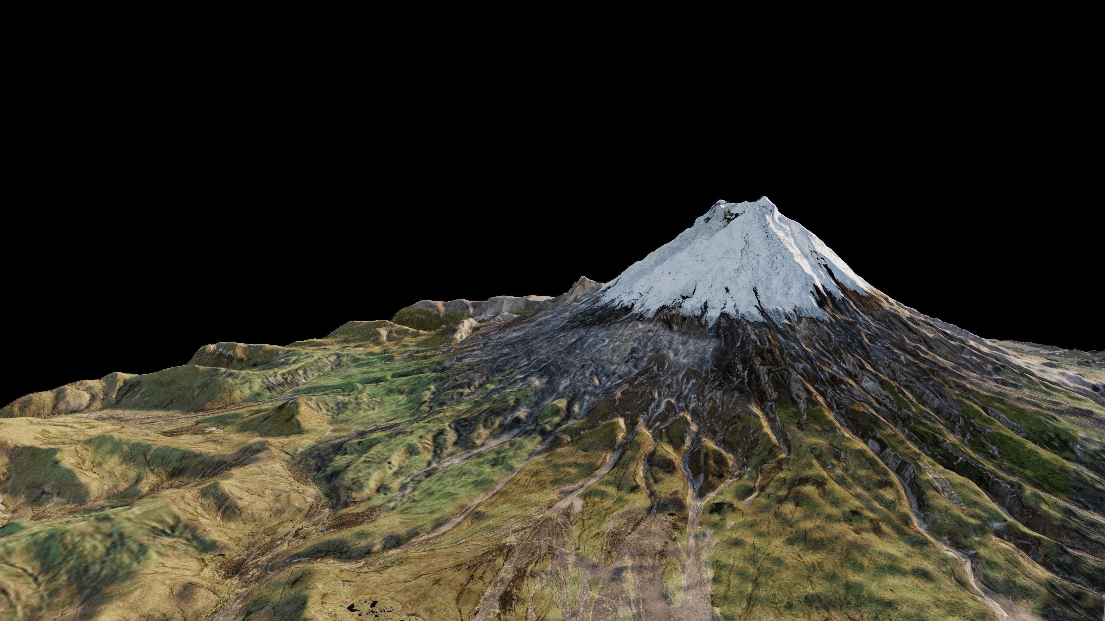 Cotopaxi Volcano 3d model terrain 3D model | CGTrader