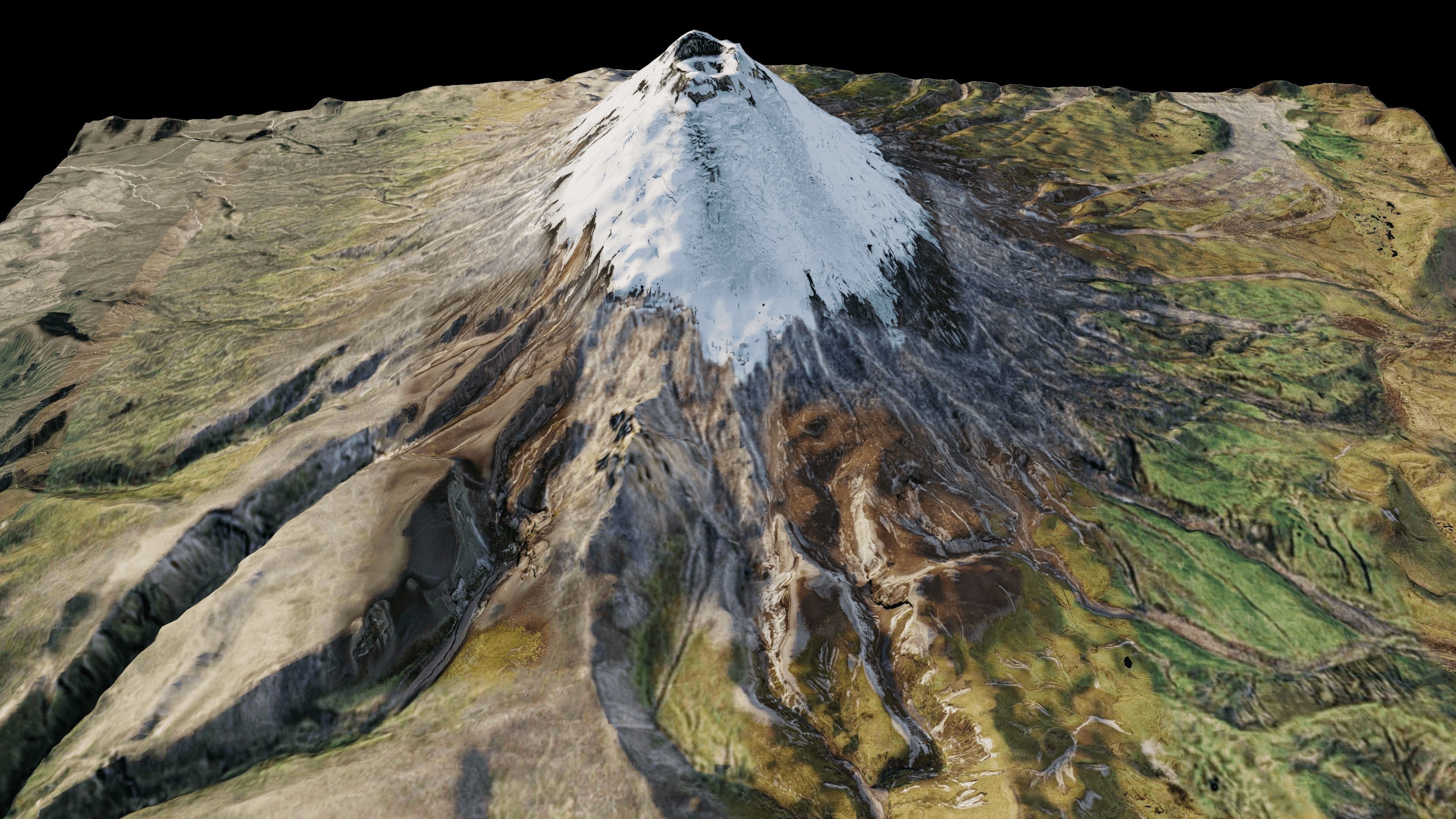 Cotopaxi Volcano 3d model terrain 3D model | CGTrader