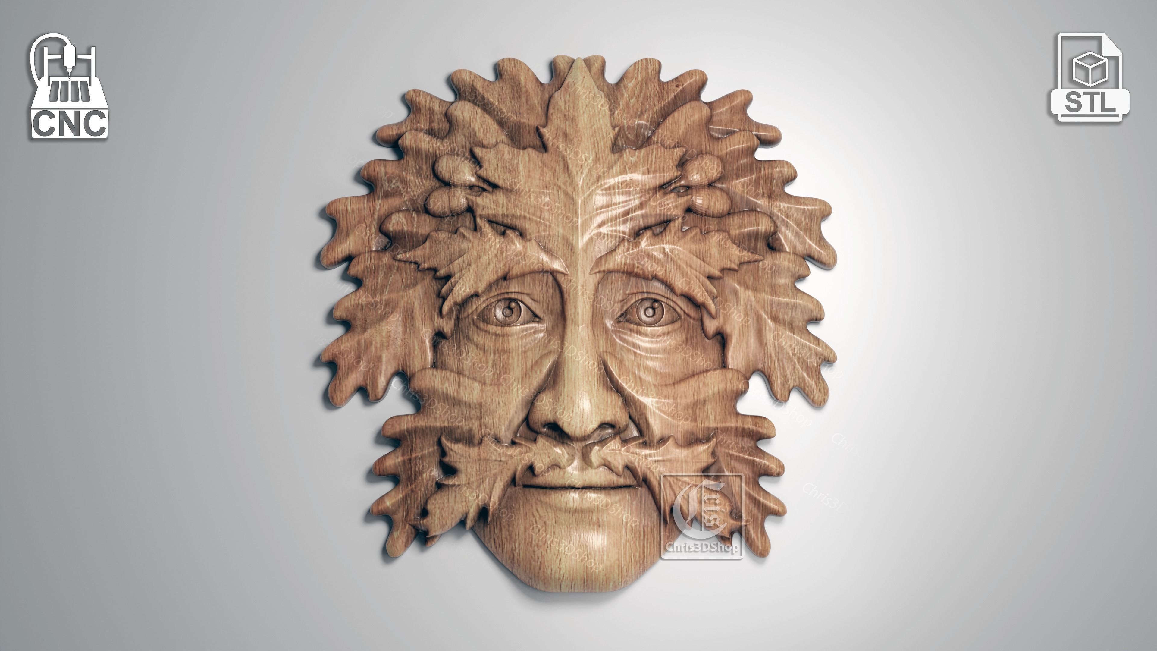 GreenMan 2B - 3D STL Files for CNC 3D model 3D printable | CGTrader