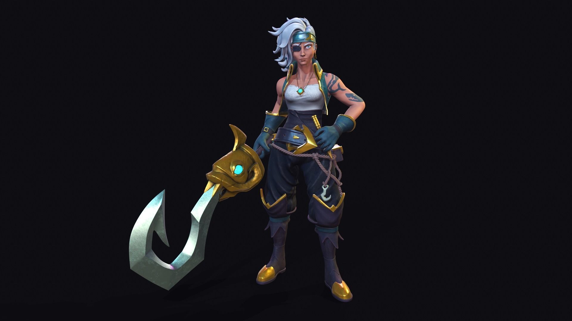3D model PIRATE VR / AR / low-poly | CGTrader