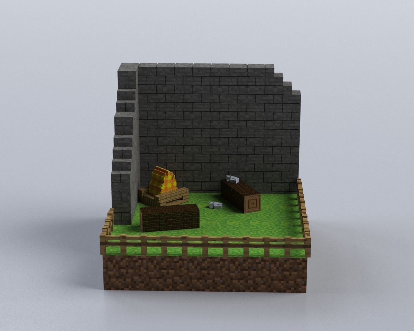 Minecraft Lamp 3D model 3D printable | CGTrader