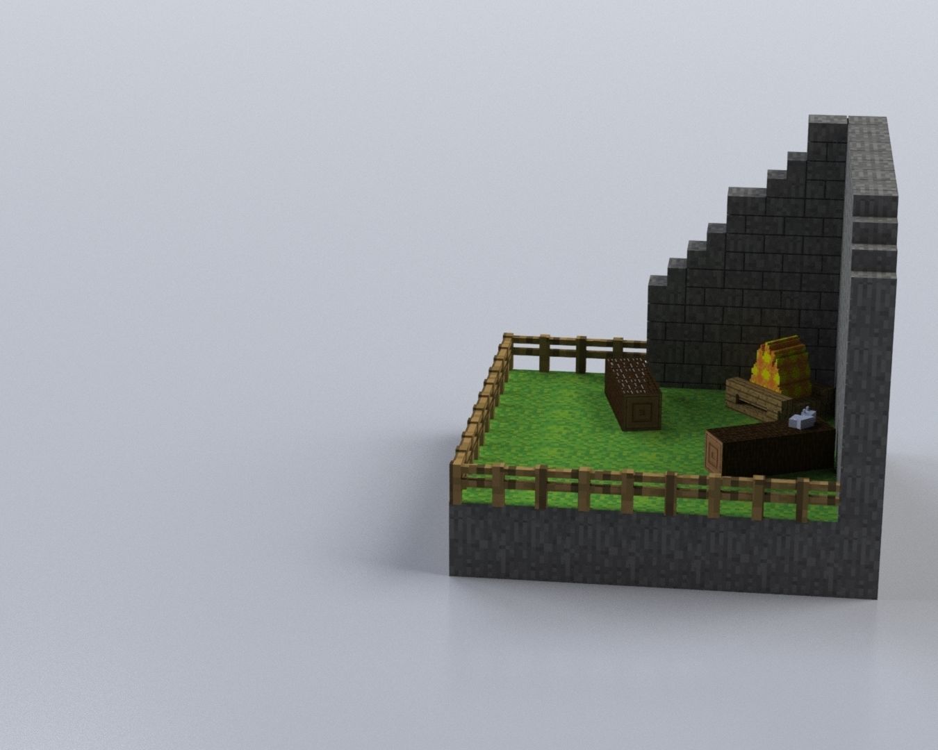 Minecraft Lamp 3D model 3D printable | CGTrader