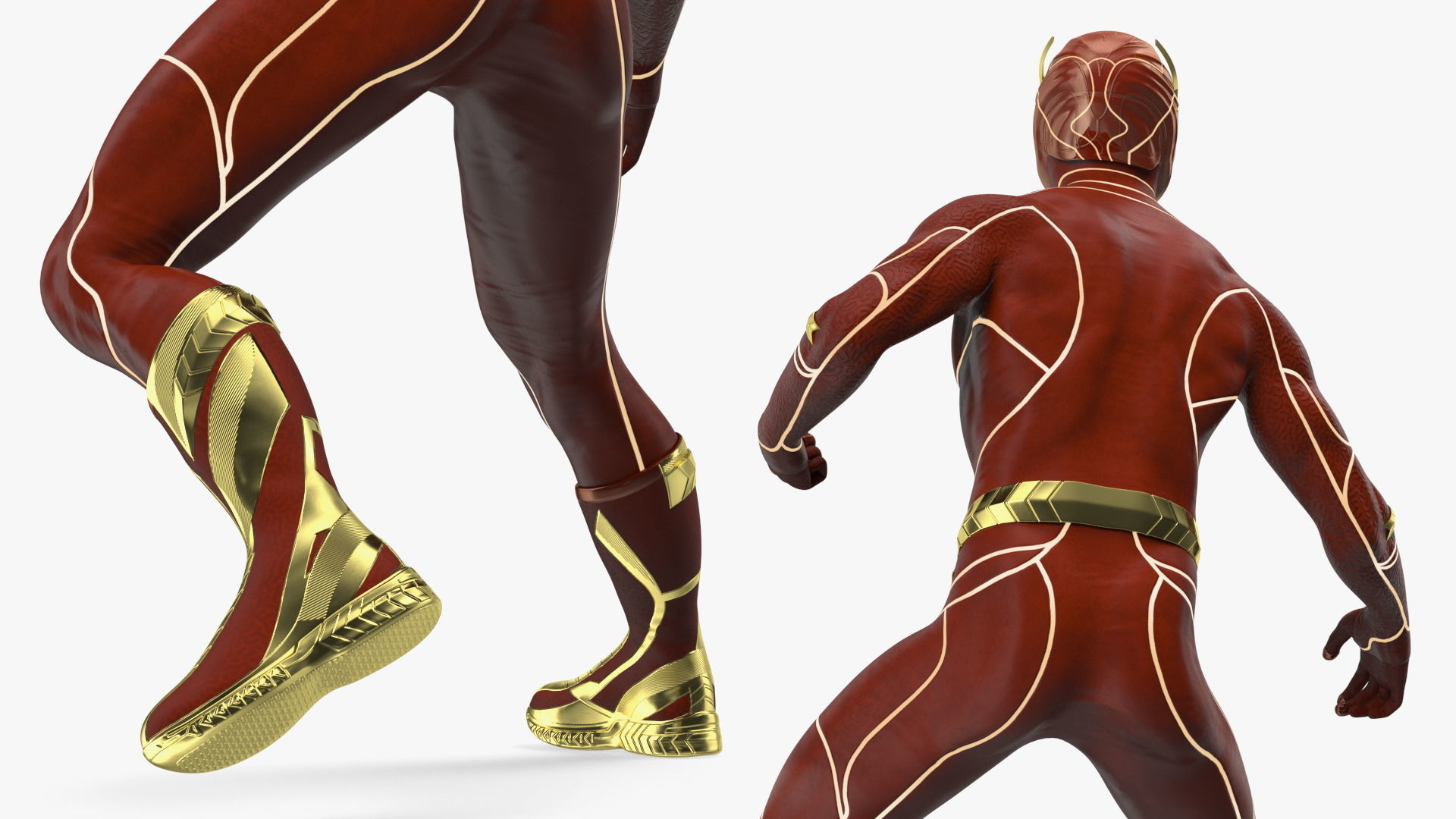 DC Comics Flash Fighting Pose 3D model | CGTrader