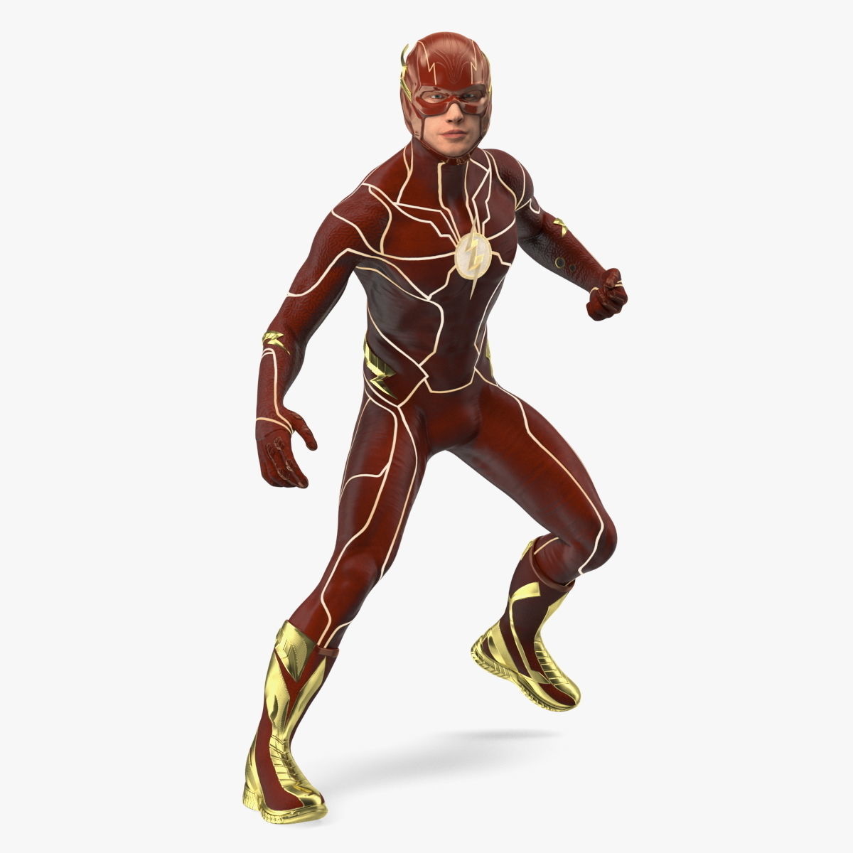 DC Comics Flash Fighting Pose 3D model | CGTrader
