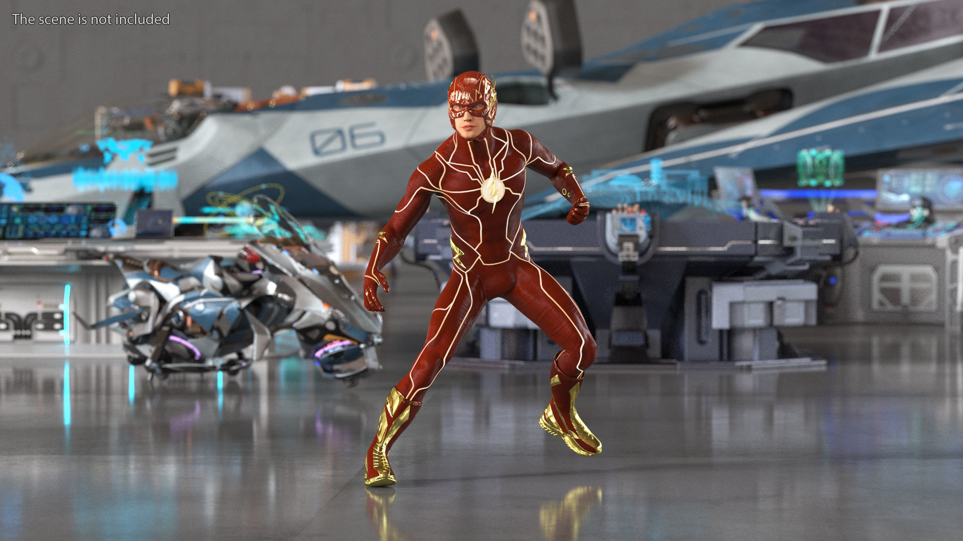 DC Comics Flash Fighting Pose 3D model | CGTrader