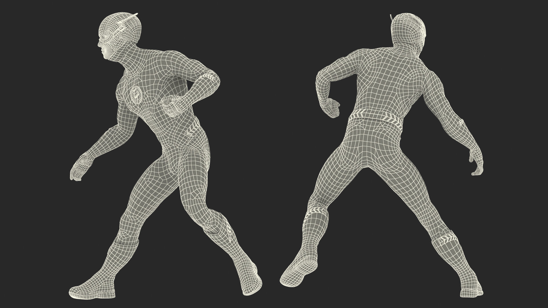 DC Comics Flash Fighting Pose 3D model | CGTrader
