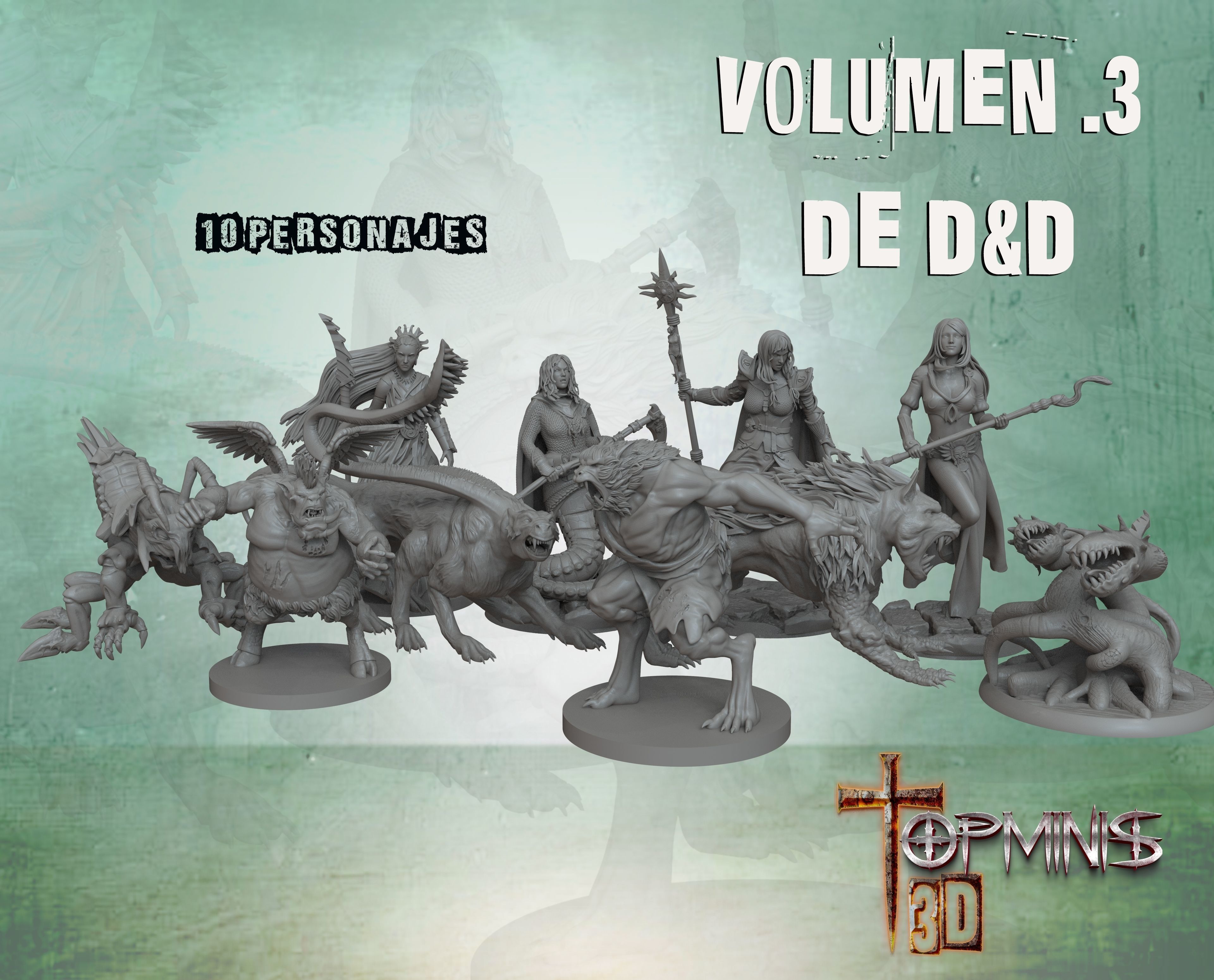 CHARACTERS DnD 3D model 3D printable | CGTrader