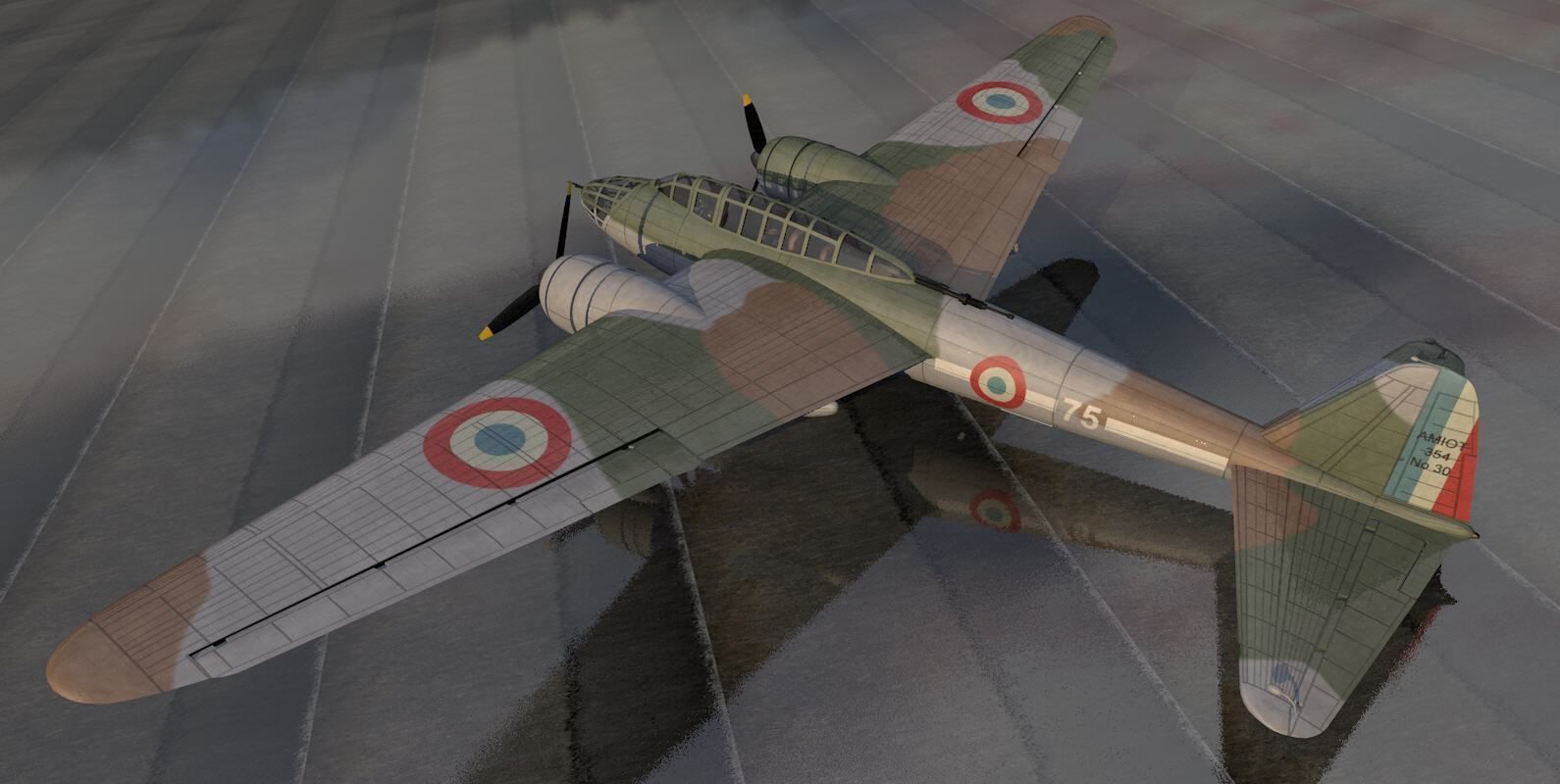 Amiot 354 3D model | CGTrader