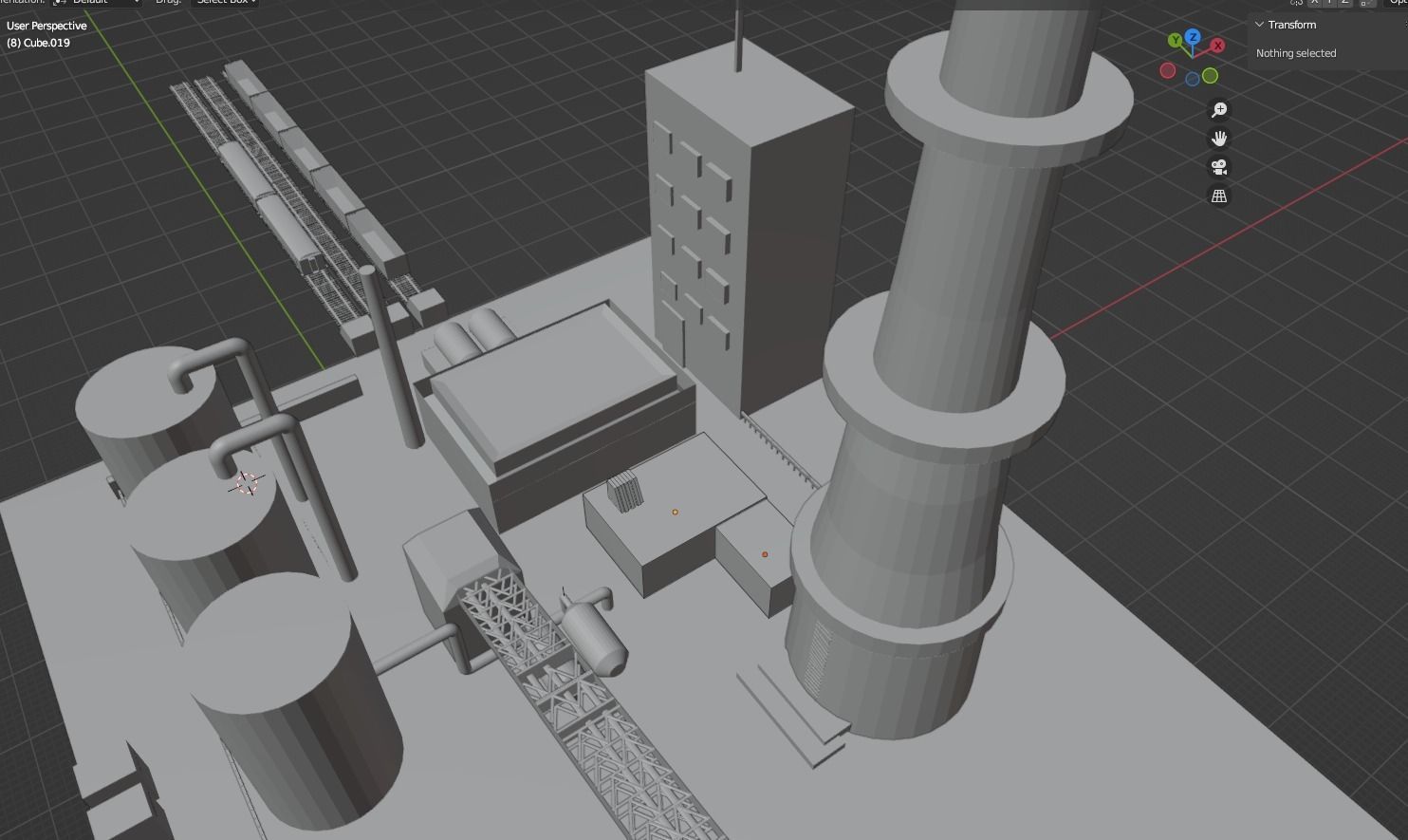 3D Factory Model free VR / AR / low-poly 3D model | CGTrader