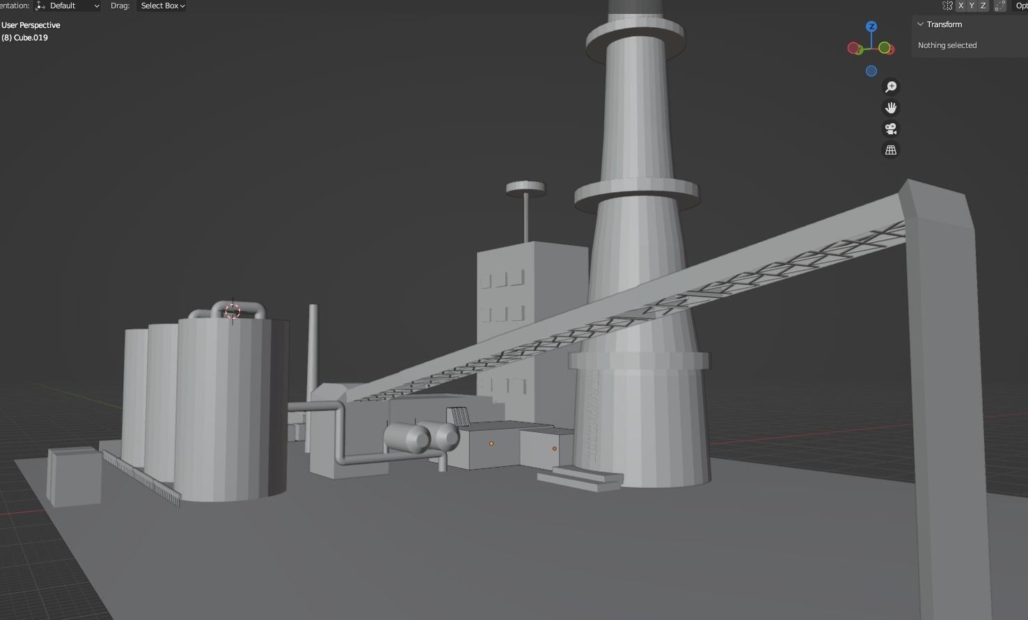 3D Factory Model free VR / AR / low-poly 3D model | CGTrader