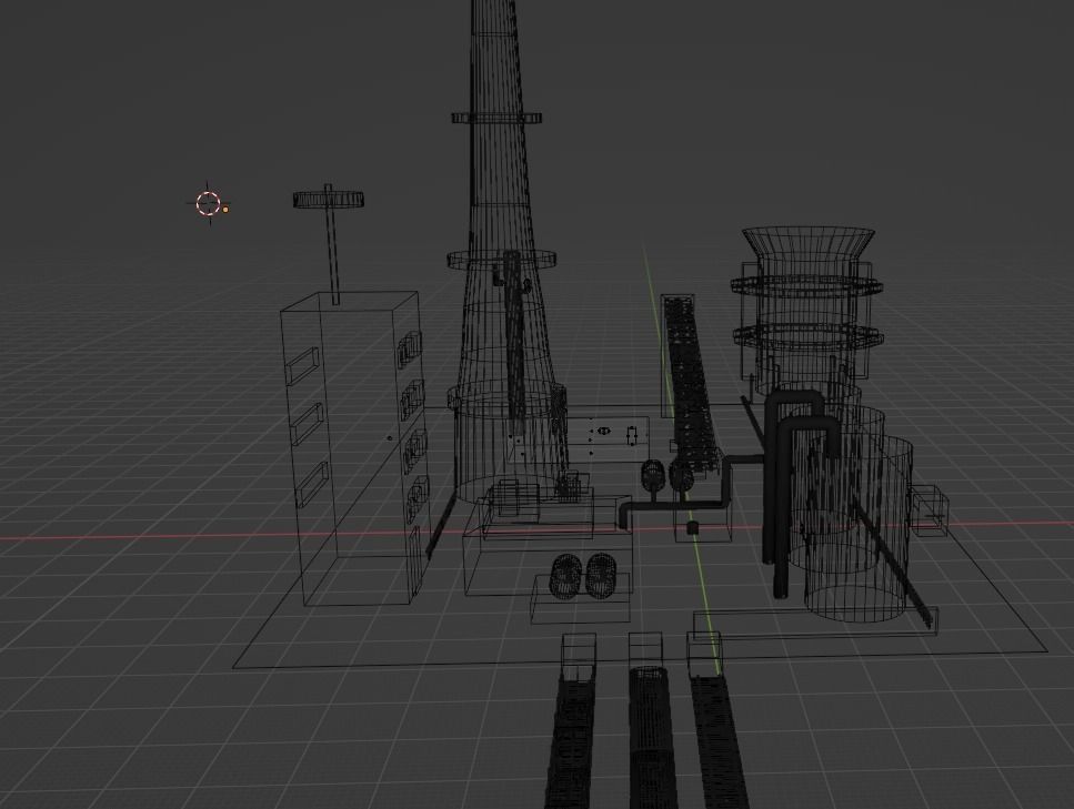 3D Factory Model free VR / AR / low-poly 3D model | CGTrader