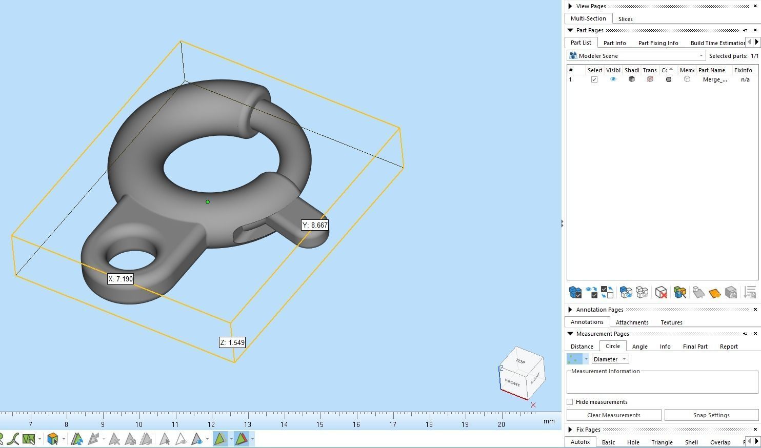 Open Flat Spring Ring Clasp free 3D model 3D printable | CGTrader