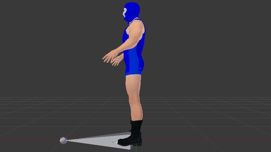 3D model Male Wrestler 01 VR / AR / low-poly | CGTrader
