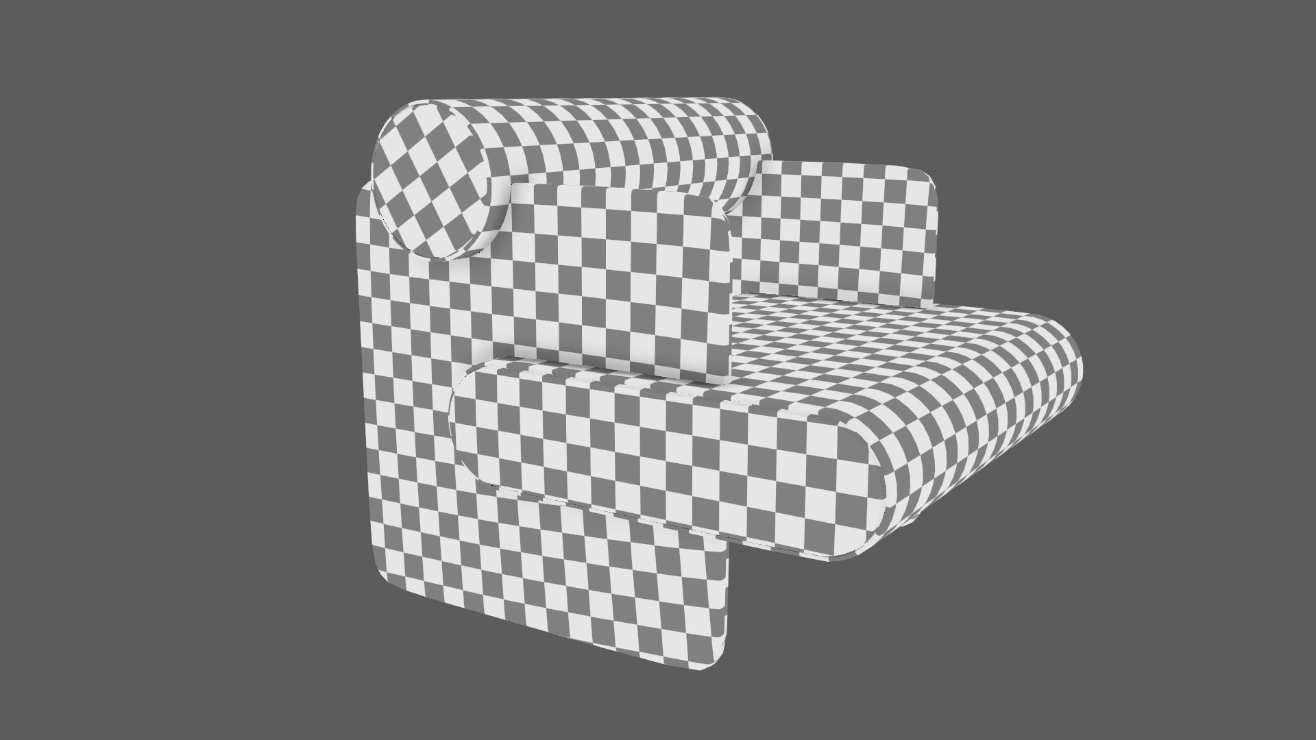 Armchair Chair Modern Minecraft Fabric 3D model | CGTrader