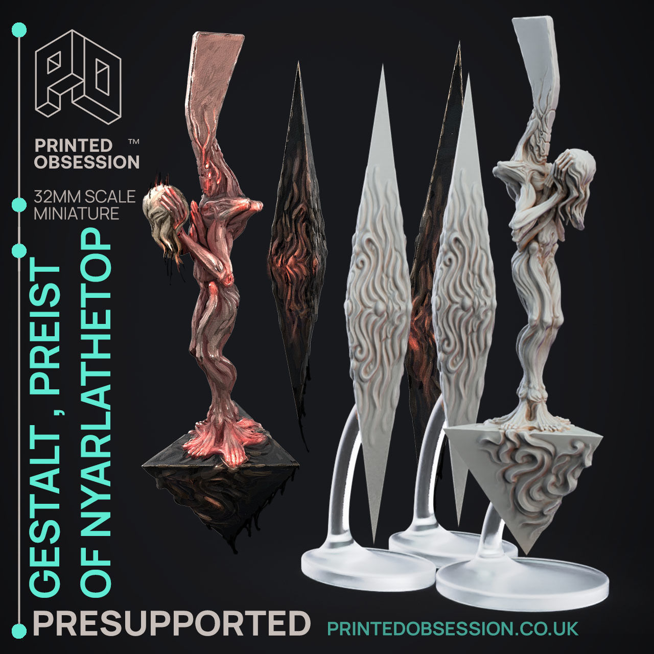 Gestalt High Priest - 3D Printable TTRPG - PRESUPPORTED - 32mm 3D model ...