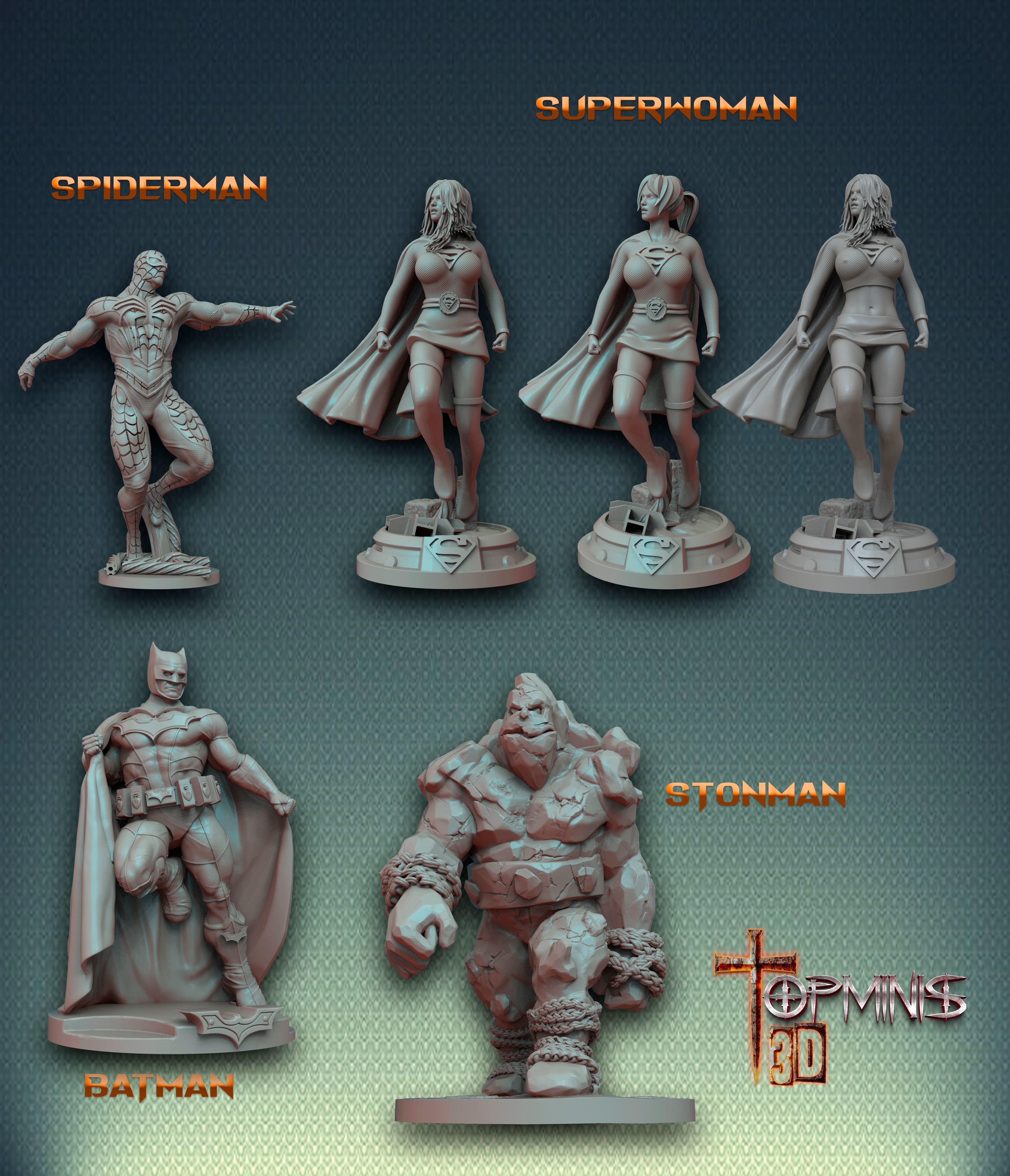 HEROES 3D model 3D printable | CGTrader