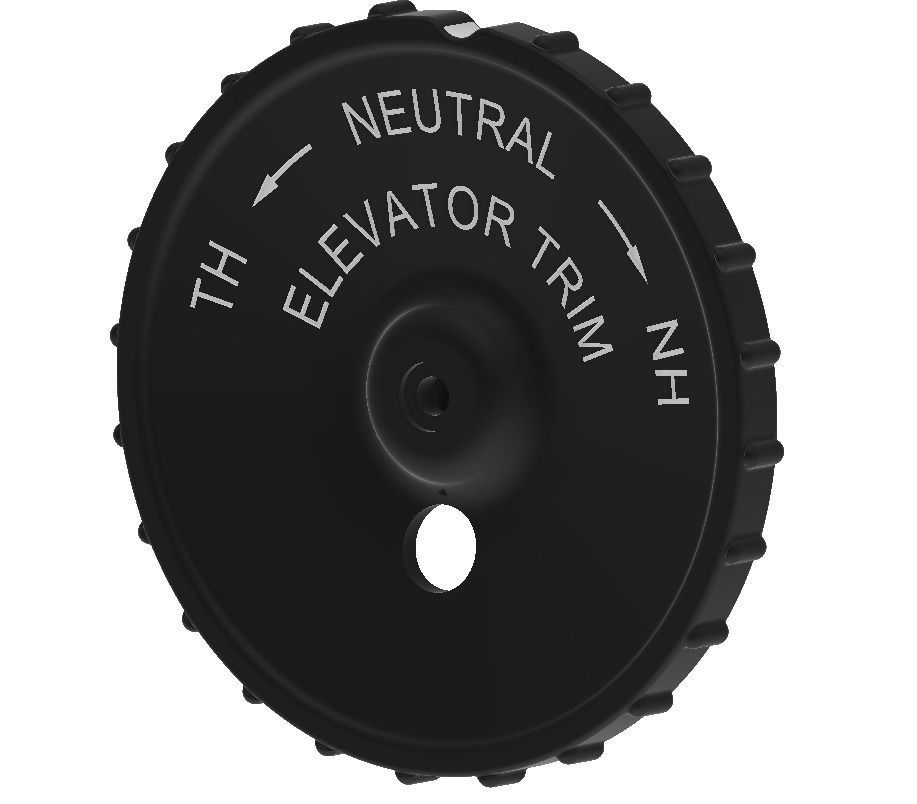 Elevator Trim Wheel - P-51D - 102-52504 3D model 3D printable | CGTrader