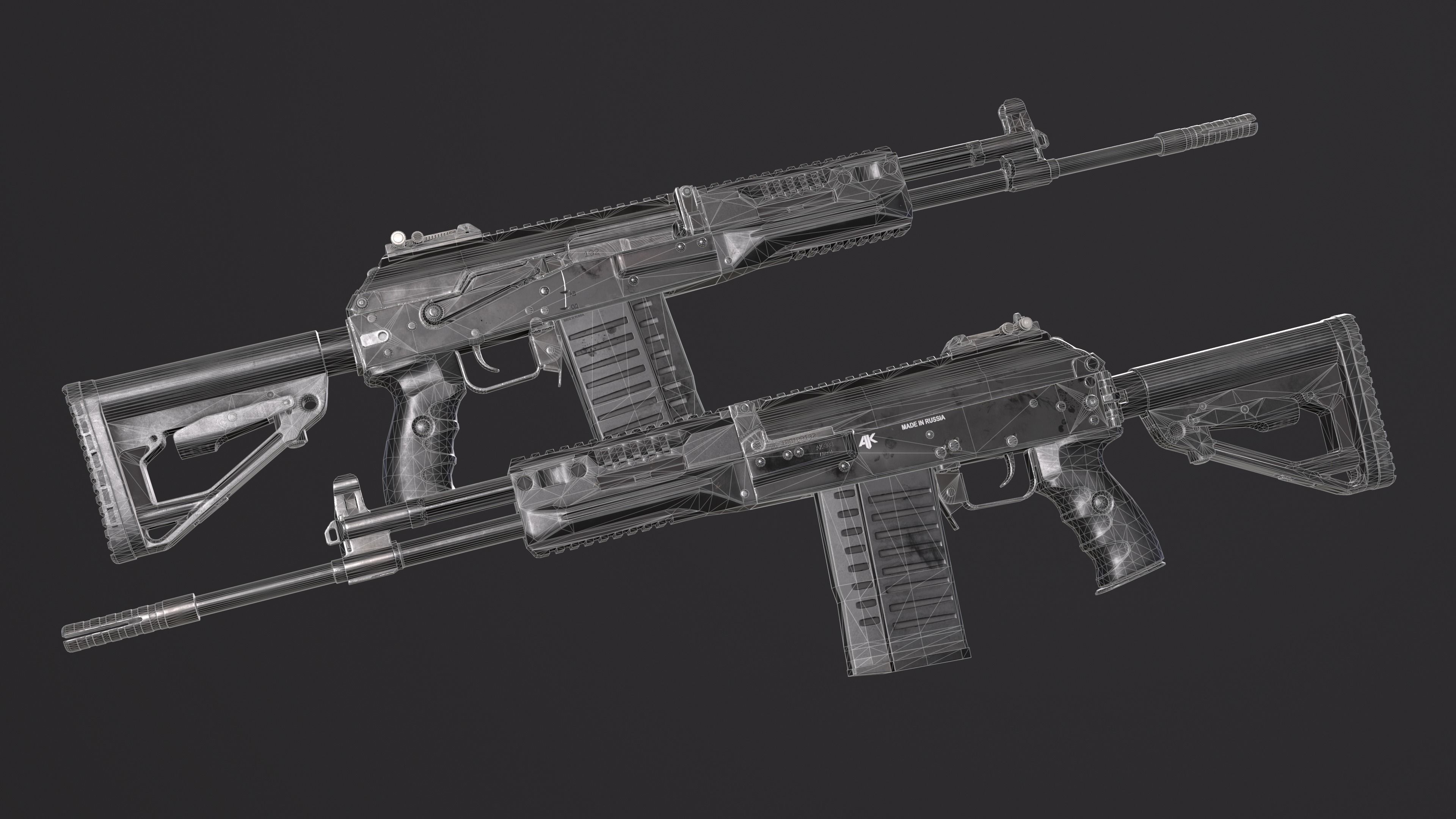 3D model AK-308 VR / AR / low-poly | CGTrader