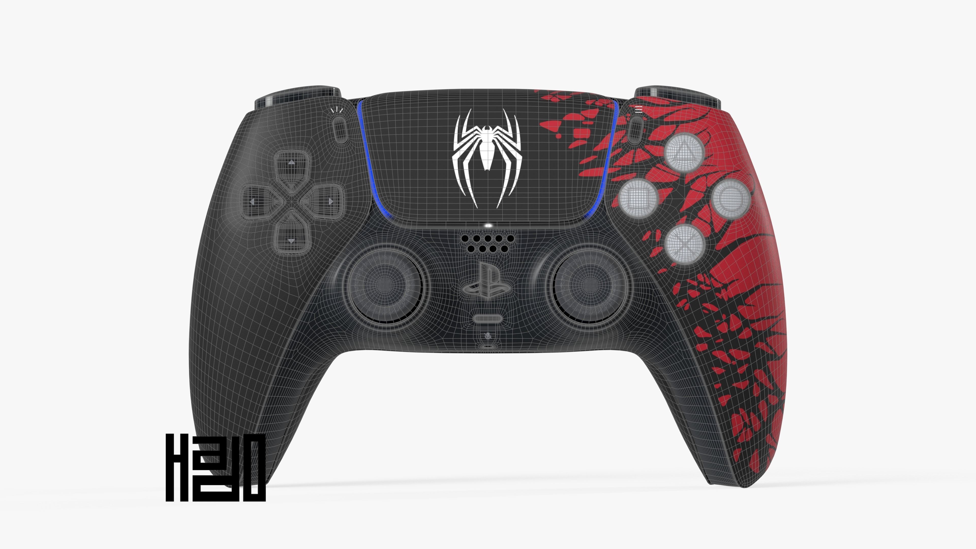 3D model Dualsense Spider-man 2 VR / AR / low-poly | CGTrader