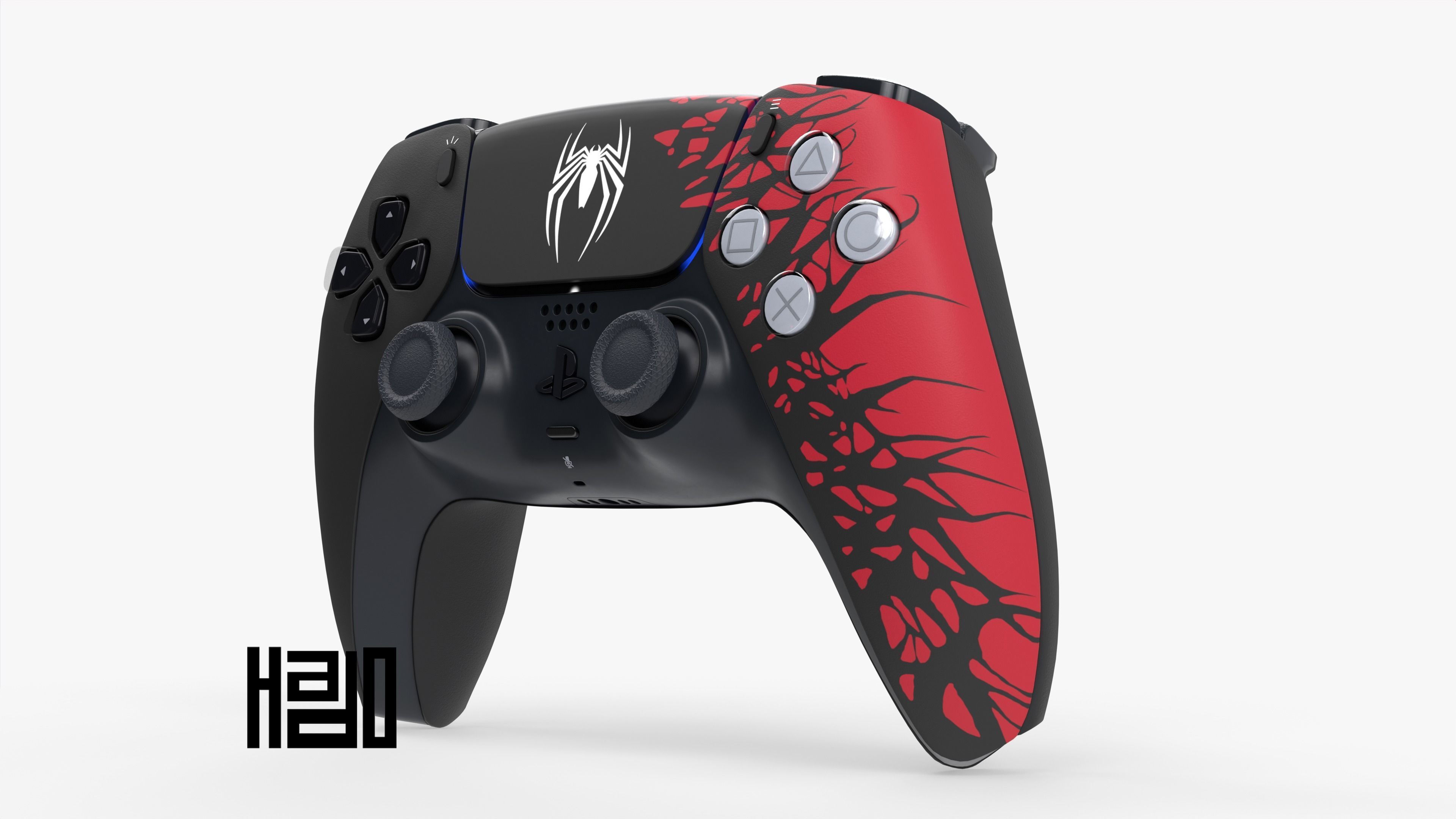 3D model Dualsense Spider-man 2 VR / AR / low-poly | CGTrader