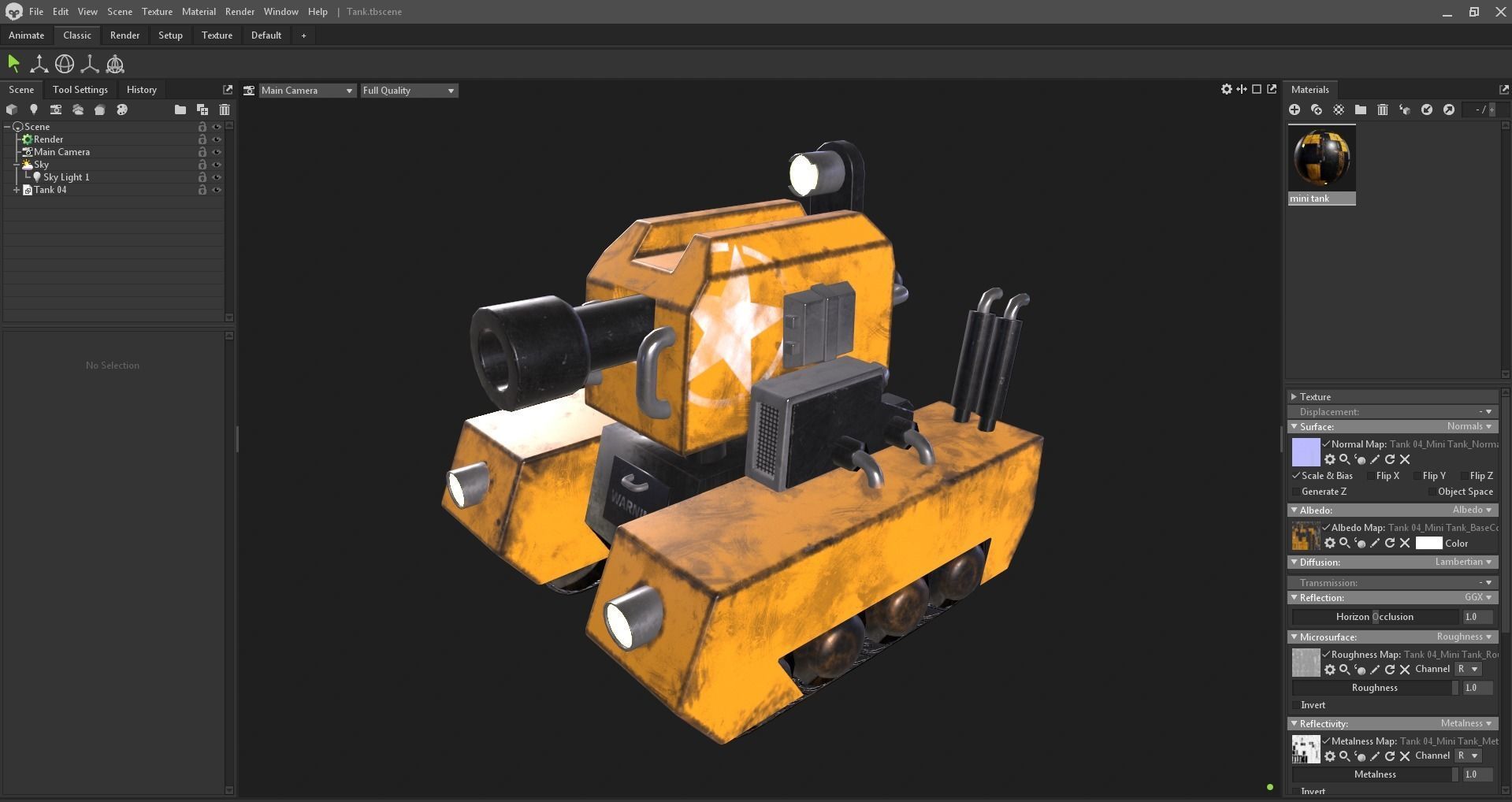 tank - mini tank - low poly game assets - game tank free VR / AR / low ...