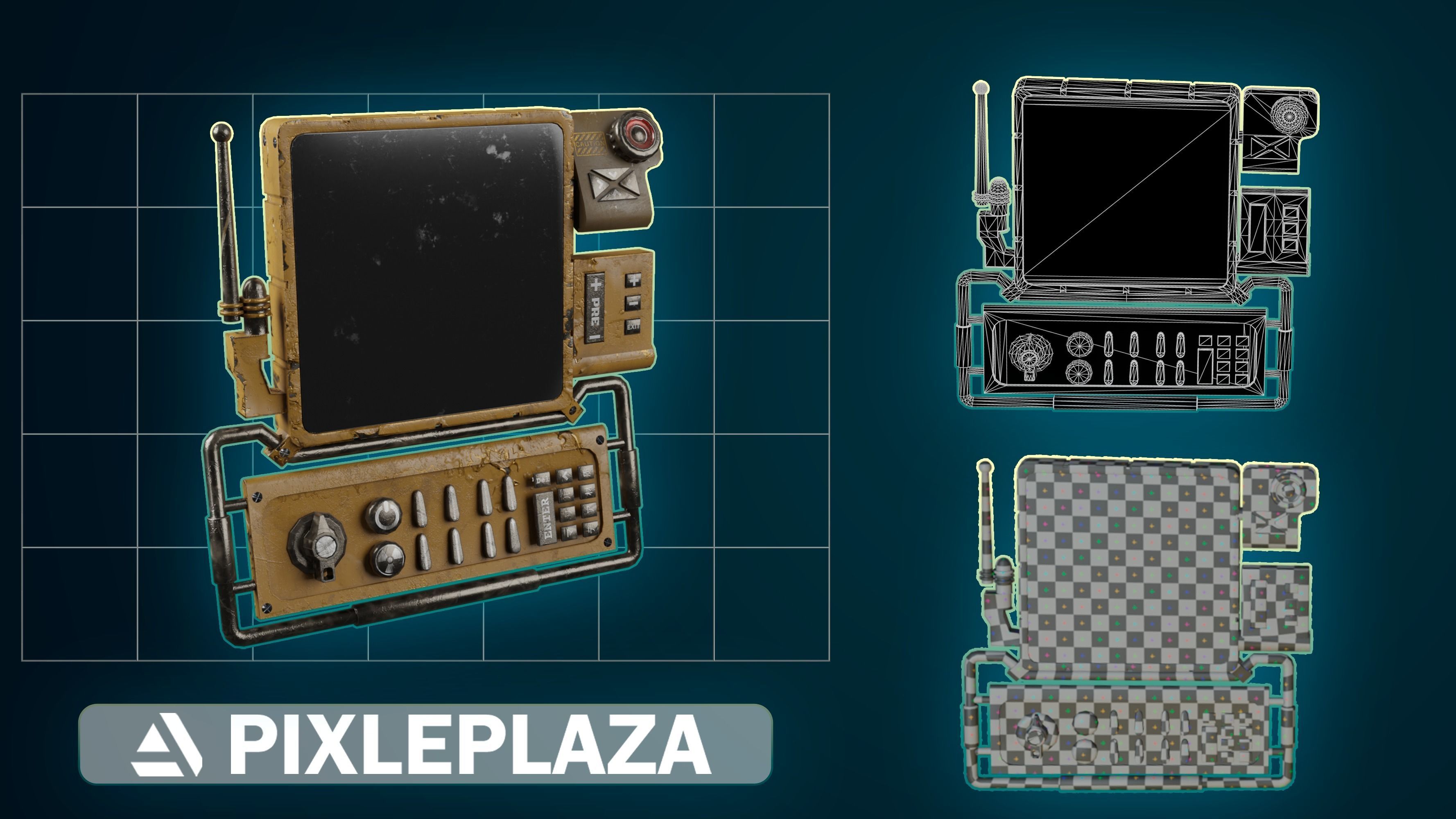 10 SCI-FI CONTROL PANEL GAME READY 3D model | CGTrader