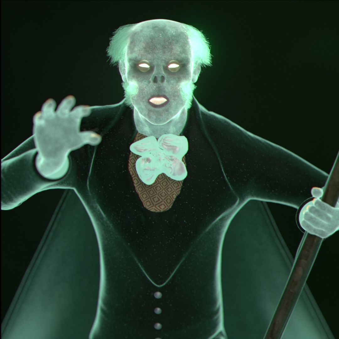 Butler Zombie Haunted Ghost - Exclusive Original 3D Model 3D model ...