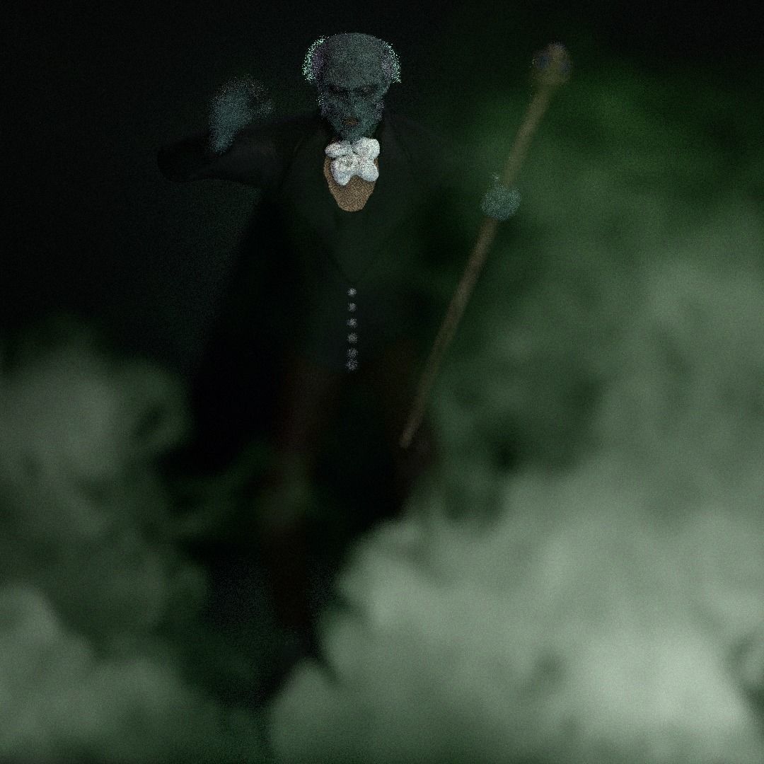 Butler Zombie Haunted Ghost - Exclusive Original 3D Model 3D model ...