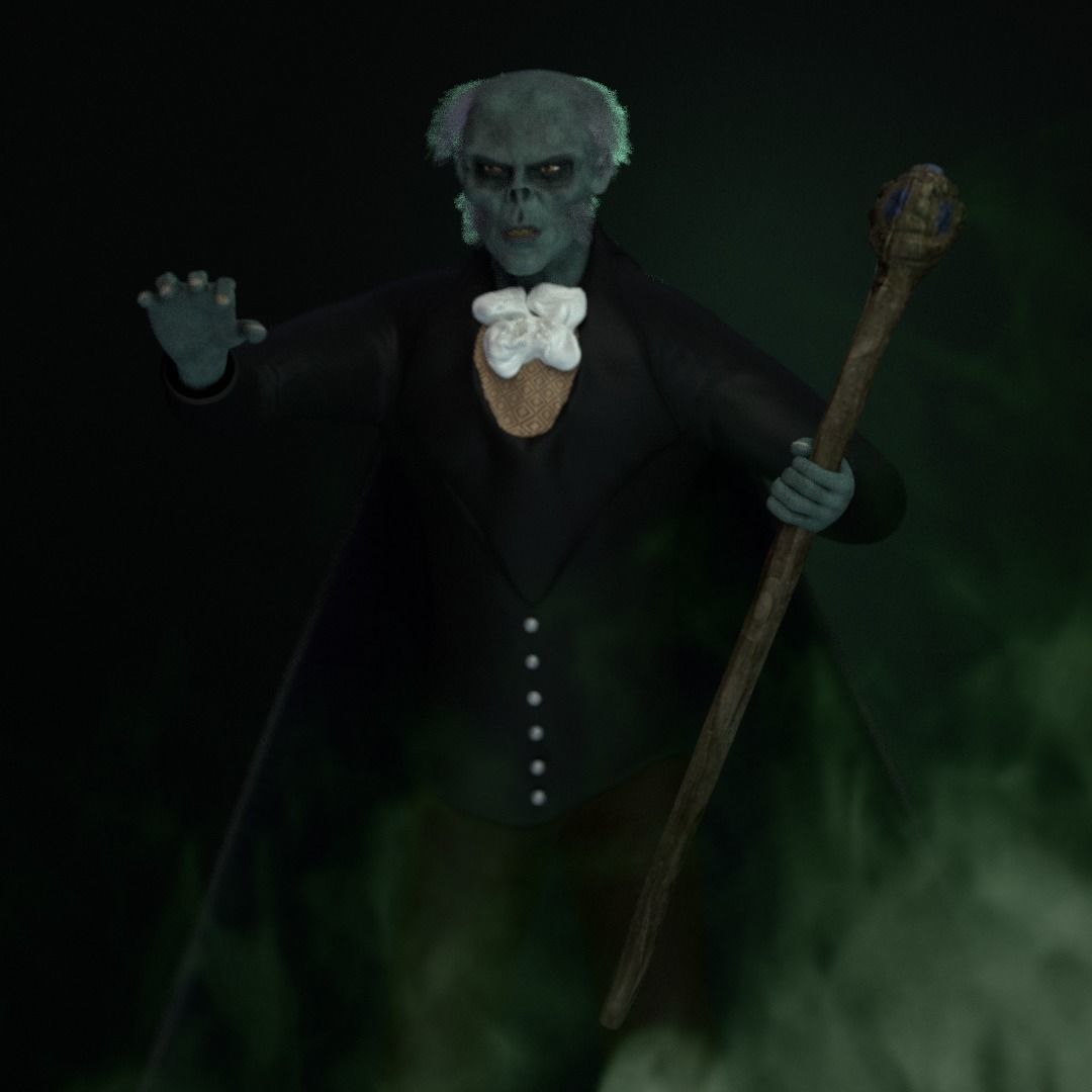 Butler Zombie Haunted Ghost - Exclusive Original 3D Model 3D model ...