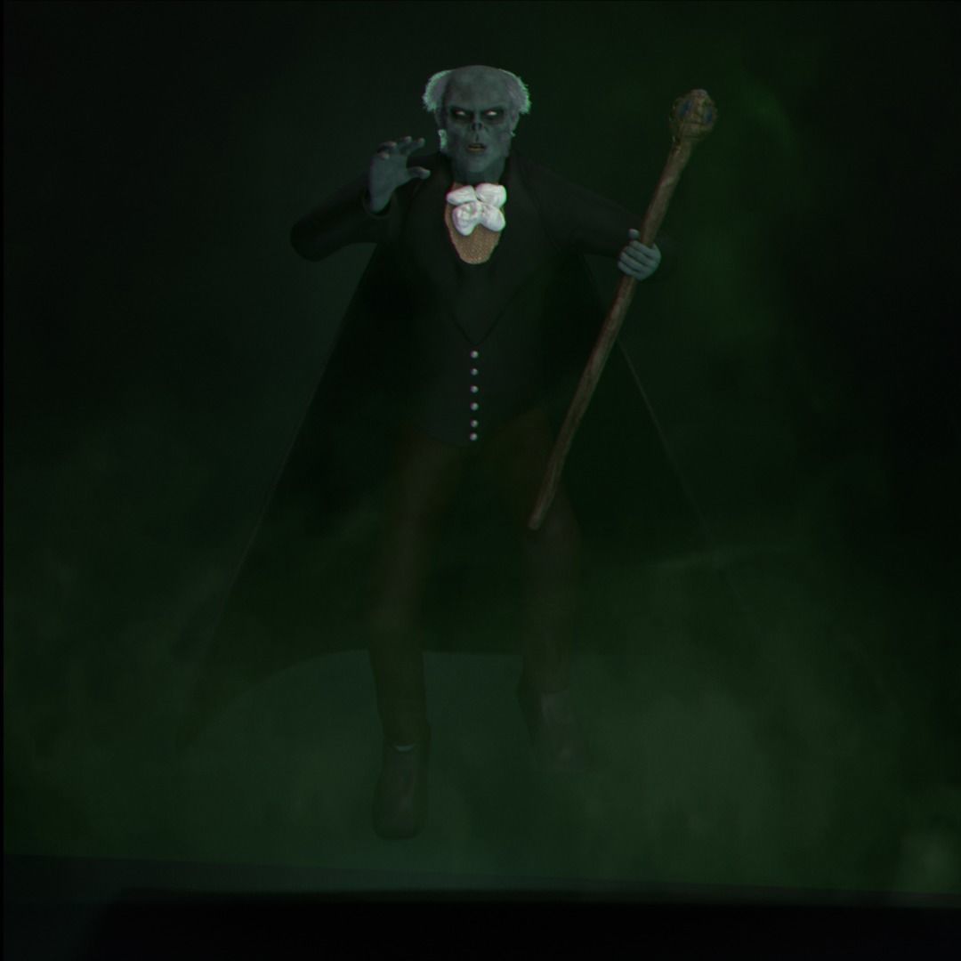 Butler Zombie Haunted Ghost - Exclusive Original 3D Model 3D model ...