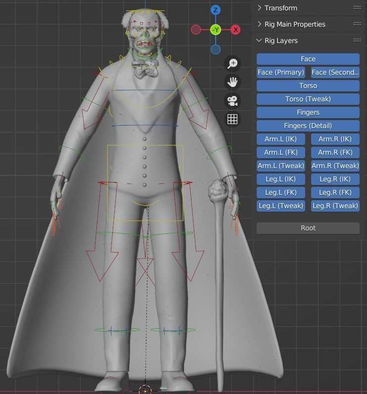 Butler Zombie Haunted Ghost - Exclusive Original 3D Model 3D model ...