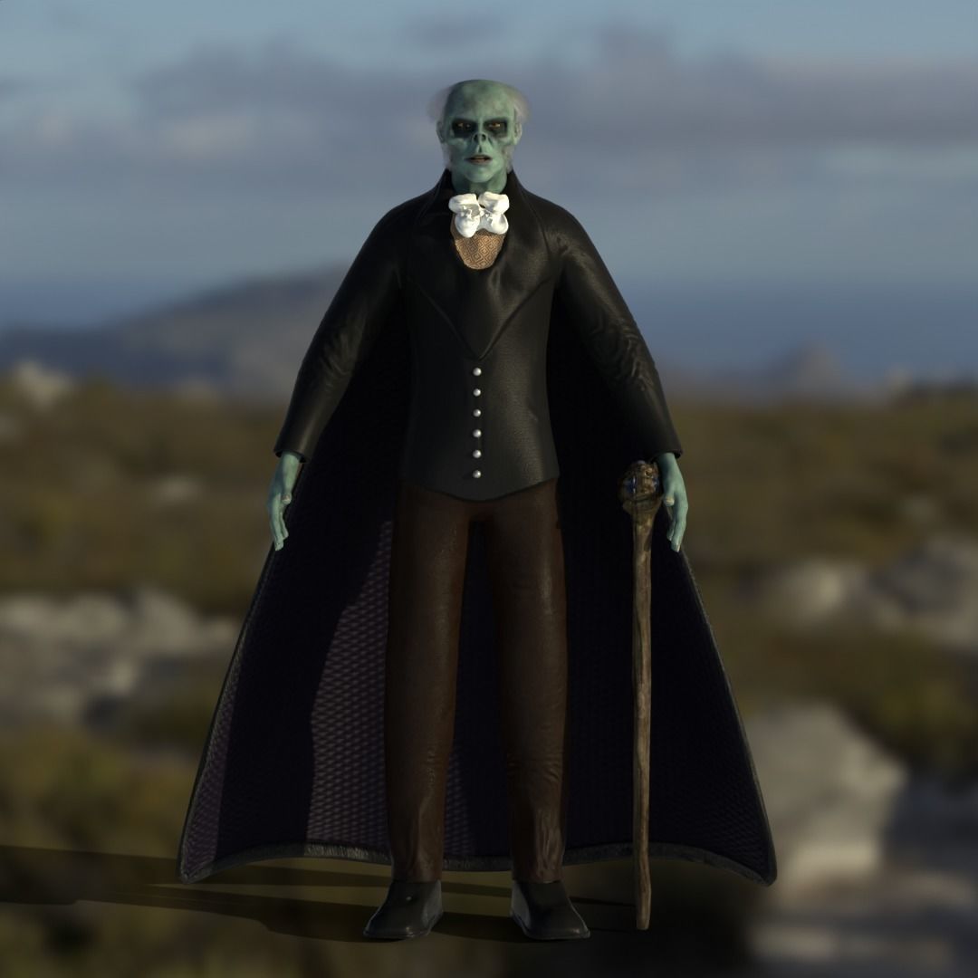 Butler Zombie Haunted Ghost - Exclusive Original 3D Model 3D model ...